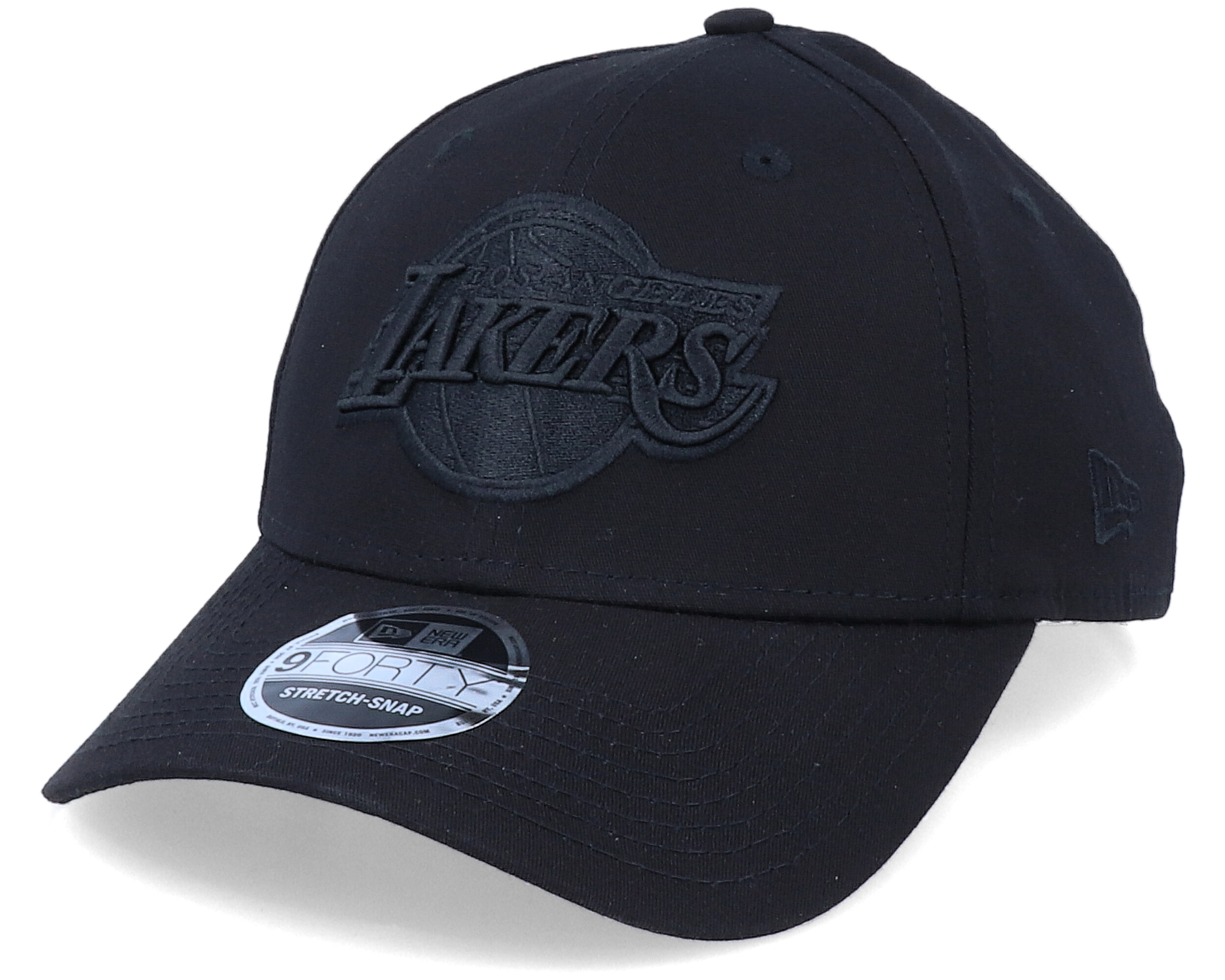 LA Lakers Black On Black 9Forty Black Adjustable | Hatstoreworld.com