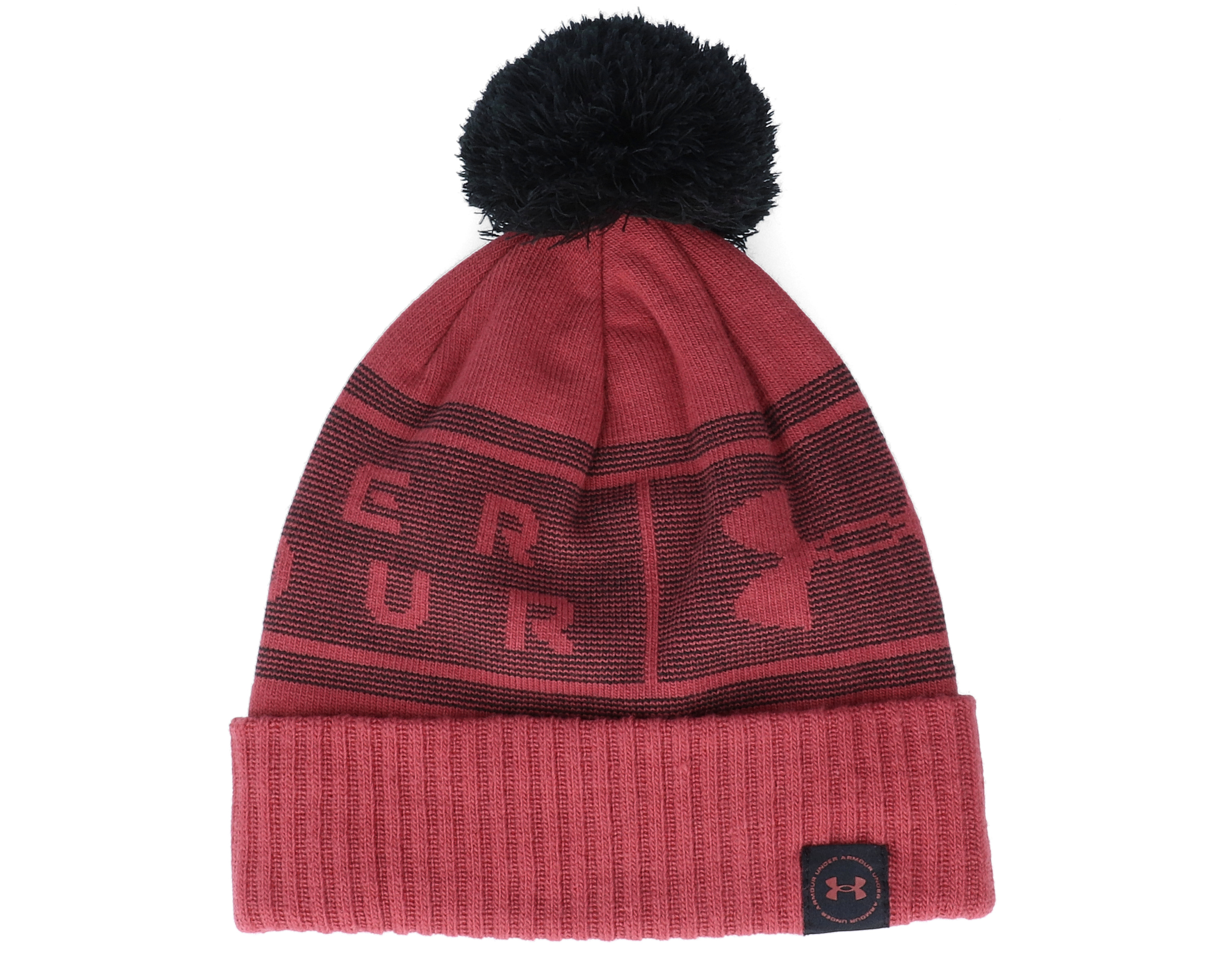 Big Logo Cinna Red/Black Pom | Hatstoreworld.com
