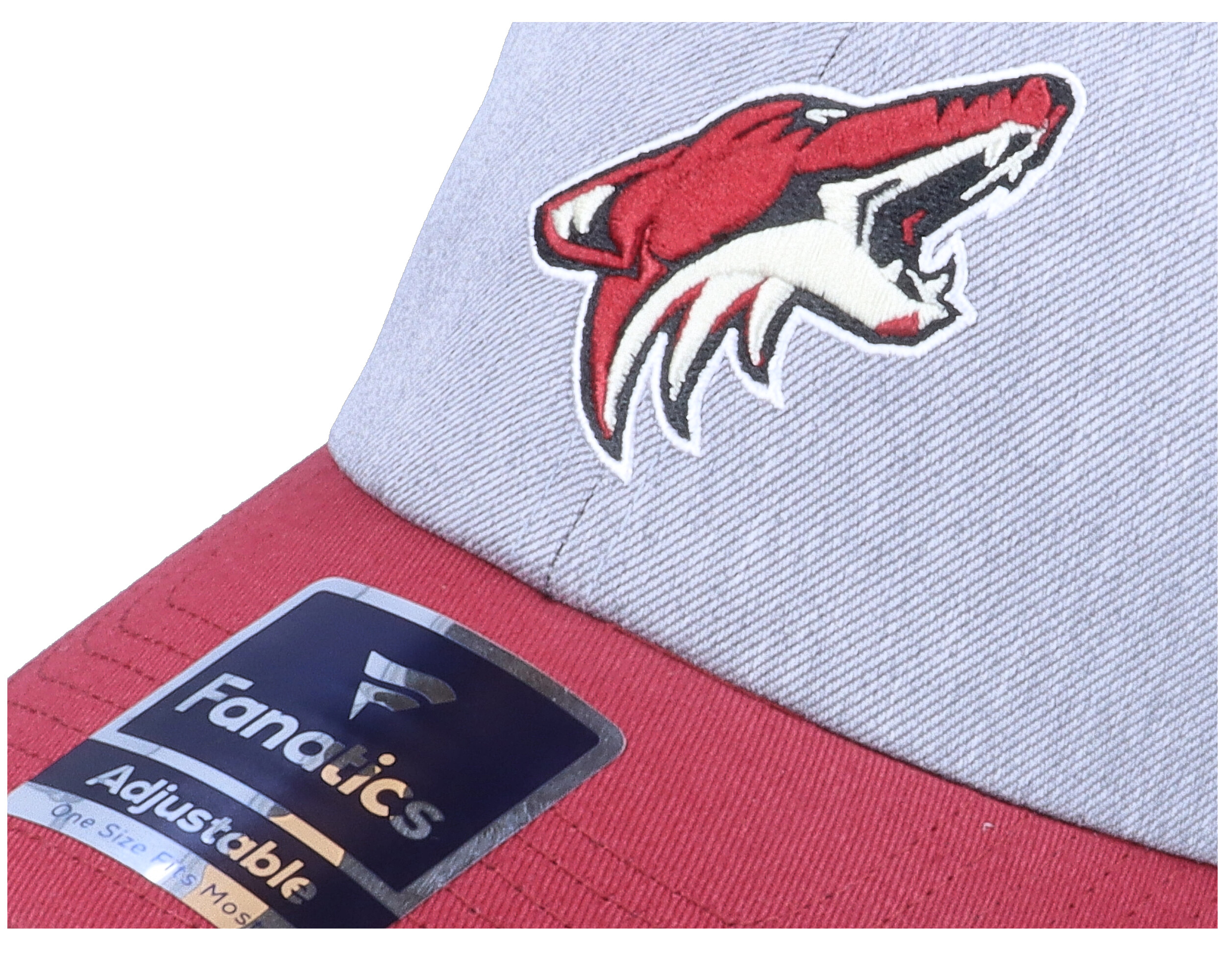 Arizona Coyotes Grey Marl Unstructured Sports Grey/Maroon Adjustable ...