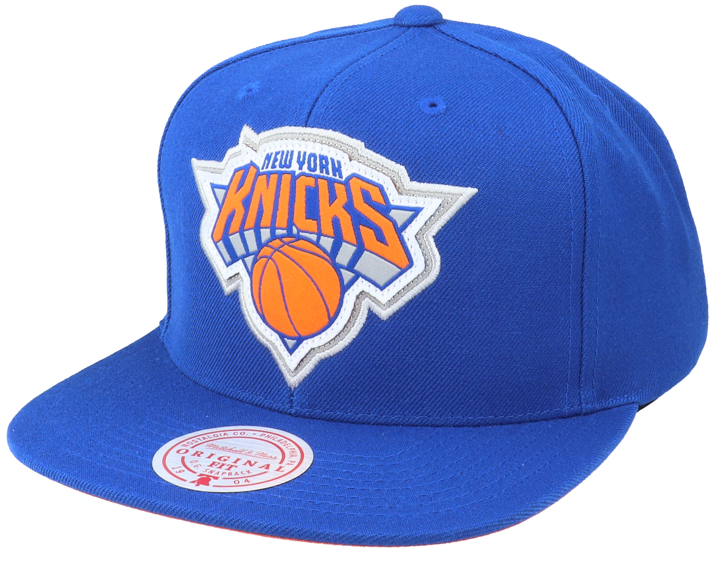 New York Knicks Pop Back Royal Snapback - Mitchell & Ness cap ...