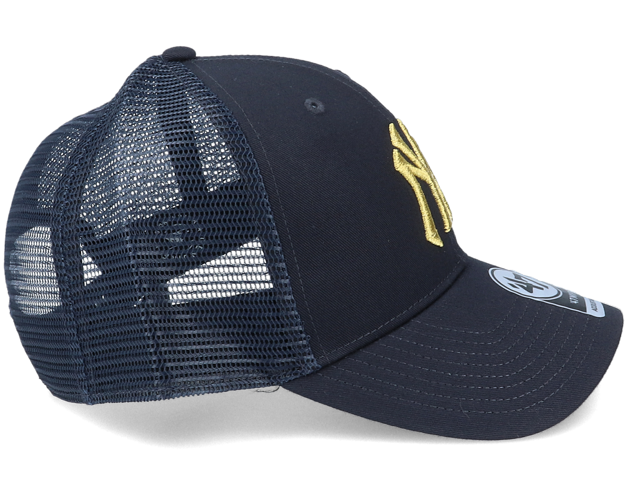 New York Yankees Branson Metallic Mvp Navy/Gold Trucker - 47 Brand ...