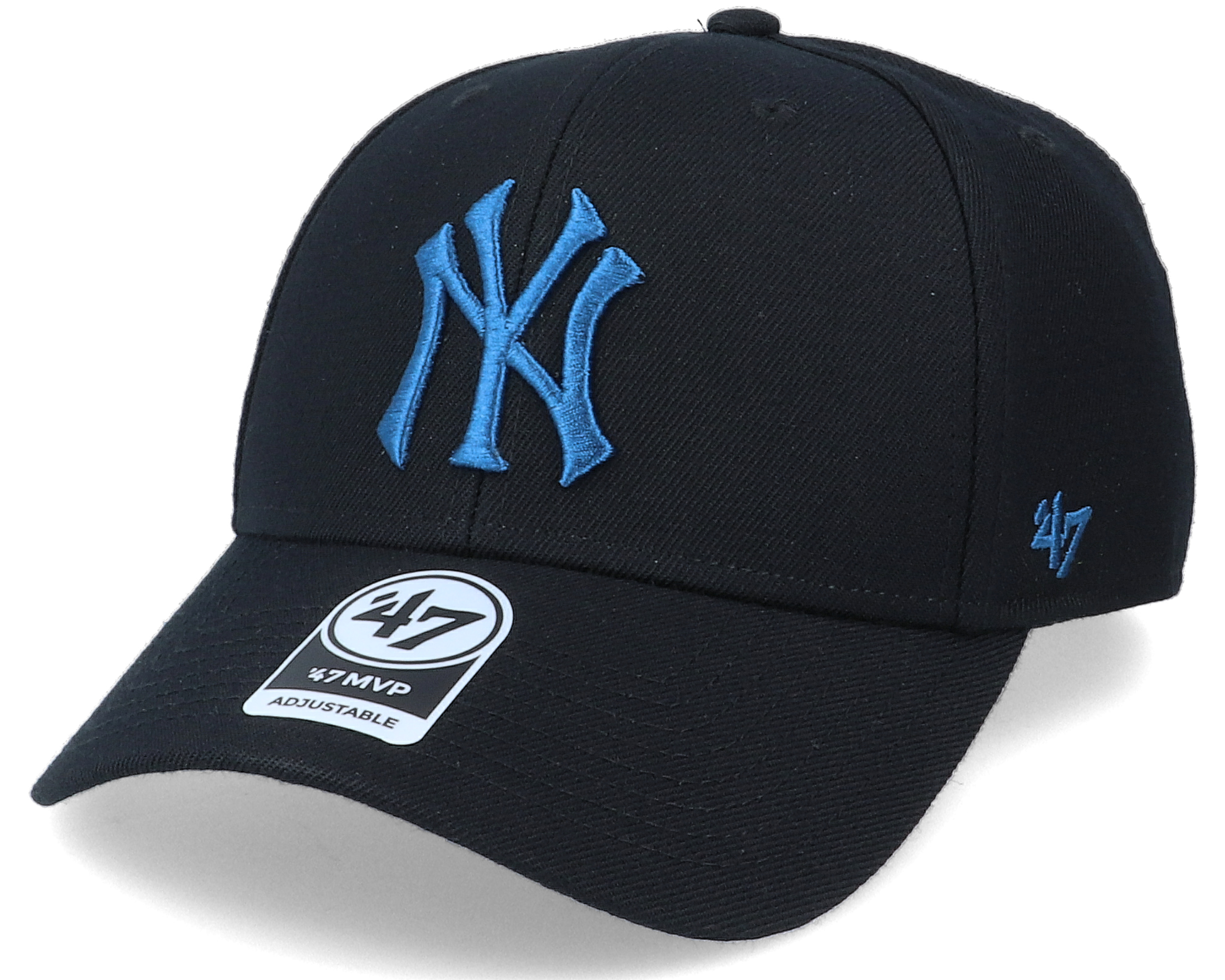 New York Yankees Mvp Black/Petrol Adjustable - 47 Brand 棒球帽 | Hatstore.com