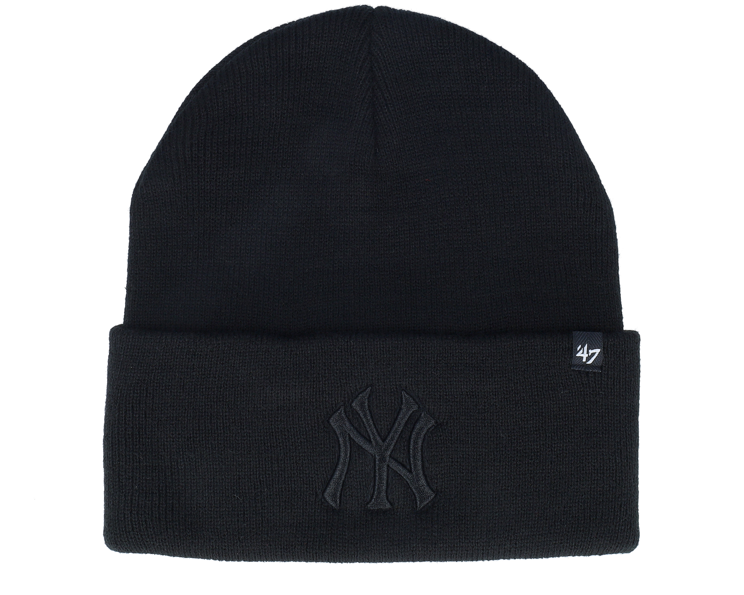 New York Yankees Haymaker Black/Black Cuff - 47 Brand | Hatstore.com