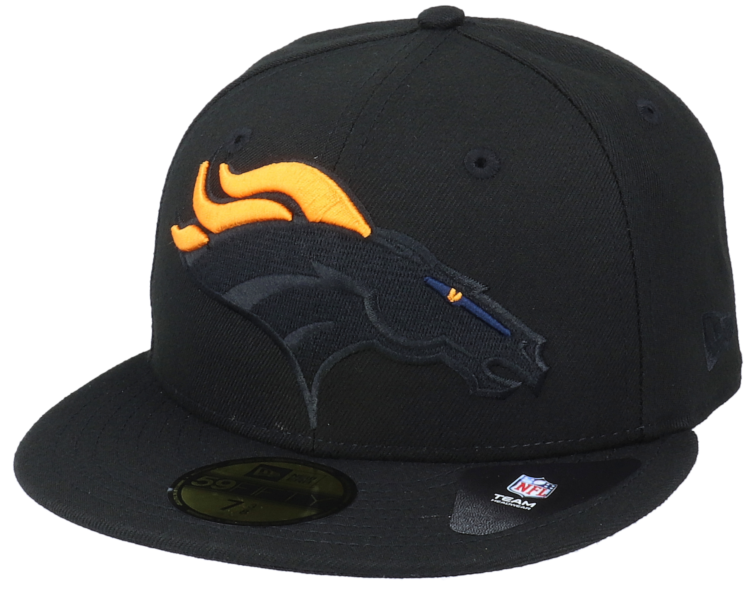Denver Broncos Elements 2.0 Black/Yellow Fitted | Hatstoreworld.com