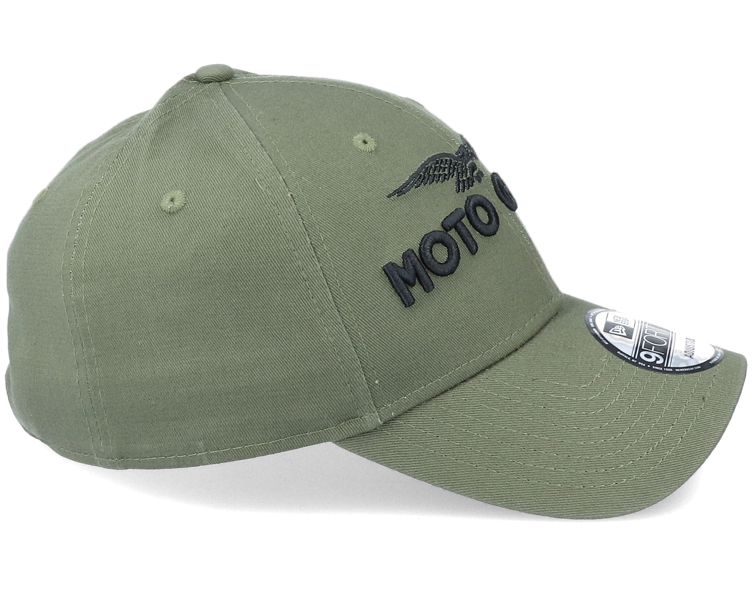 Moto Guzzi Wordmark 9Forty November Green/Black Adjustable - New Era ...