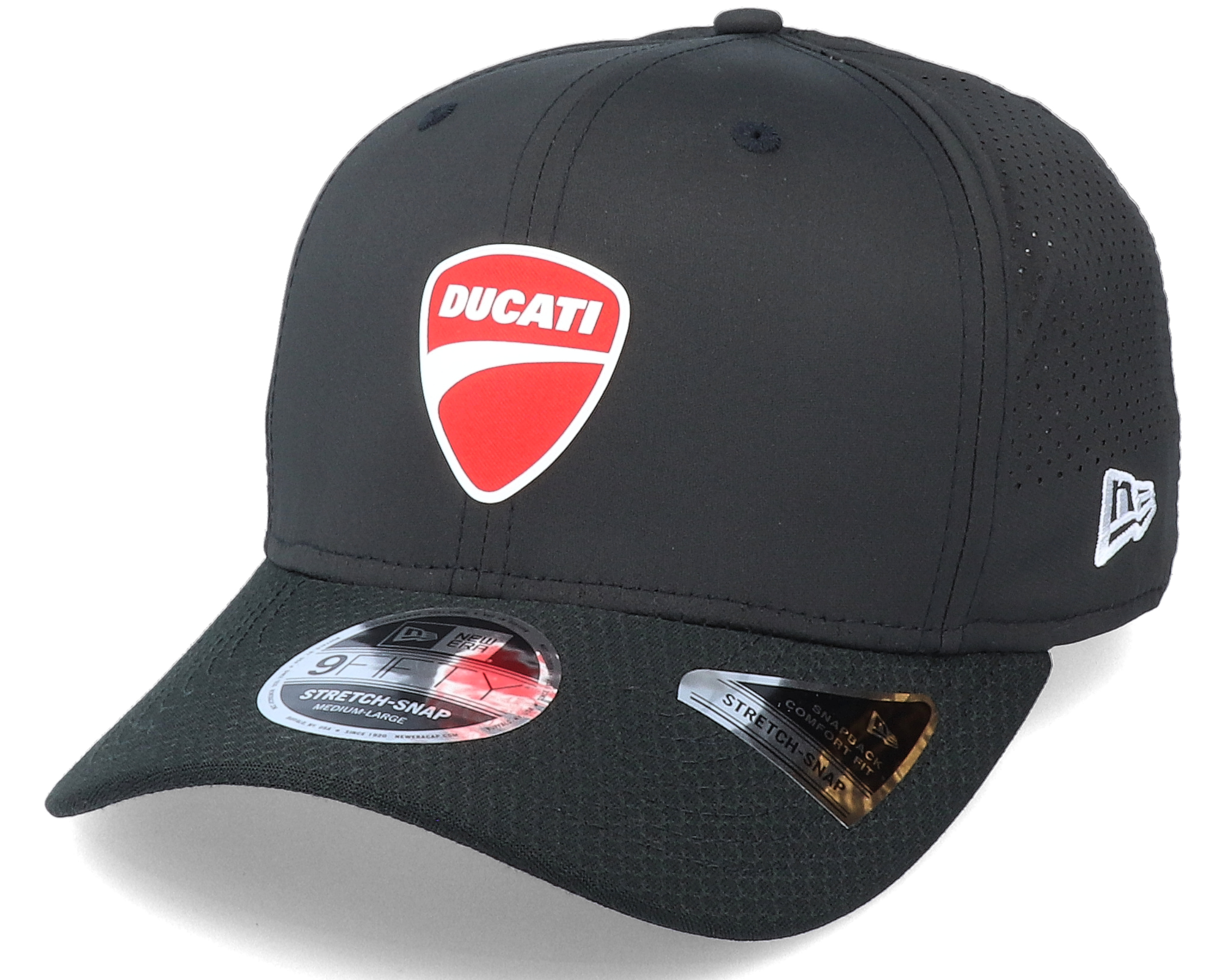 Ducati Performance Badge 9Fifty Stretch Snap Black Adjustable ...