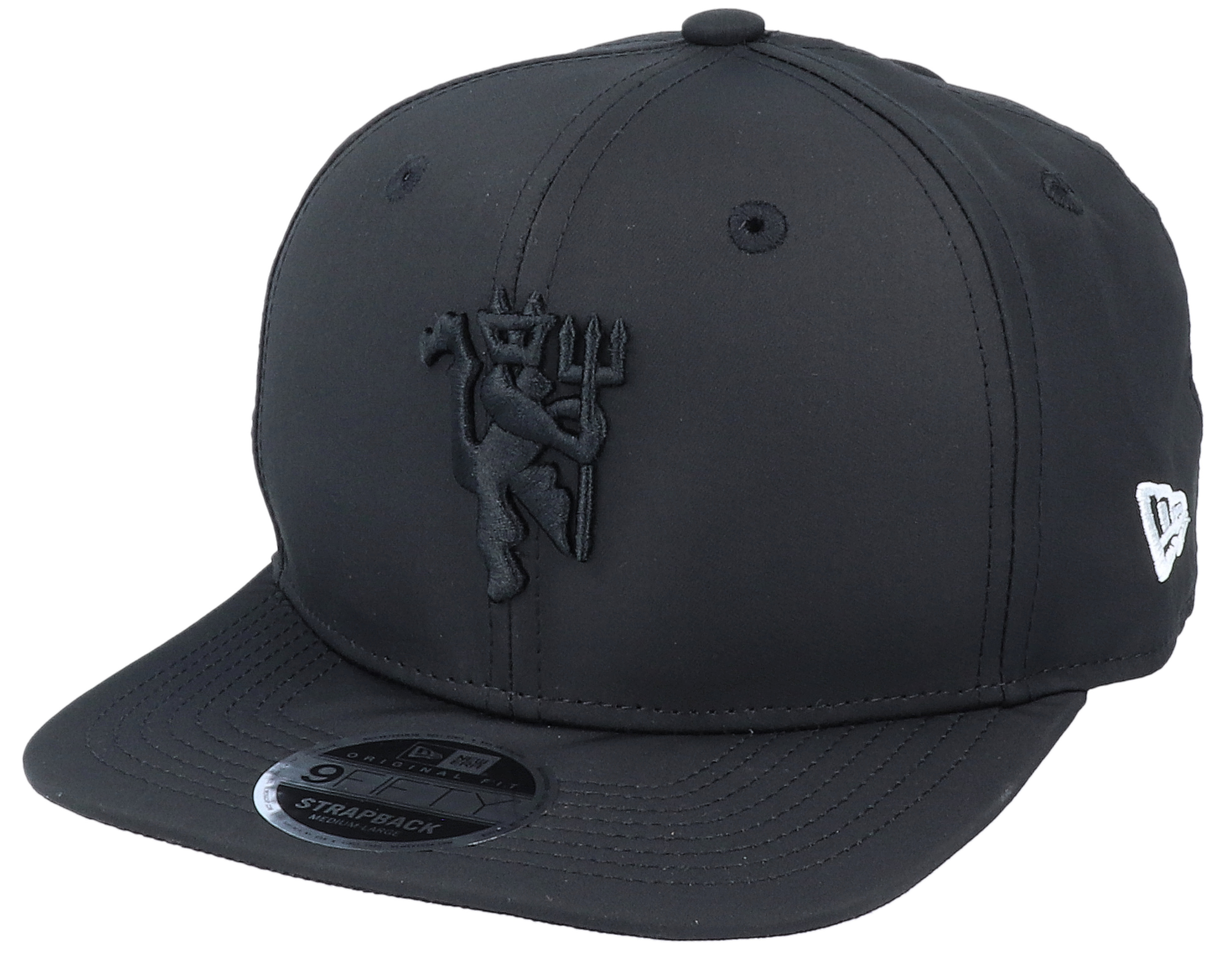 Manchester United Wordmark Closure 9Fifty Black Strapback ...