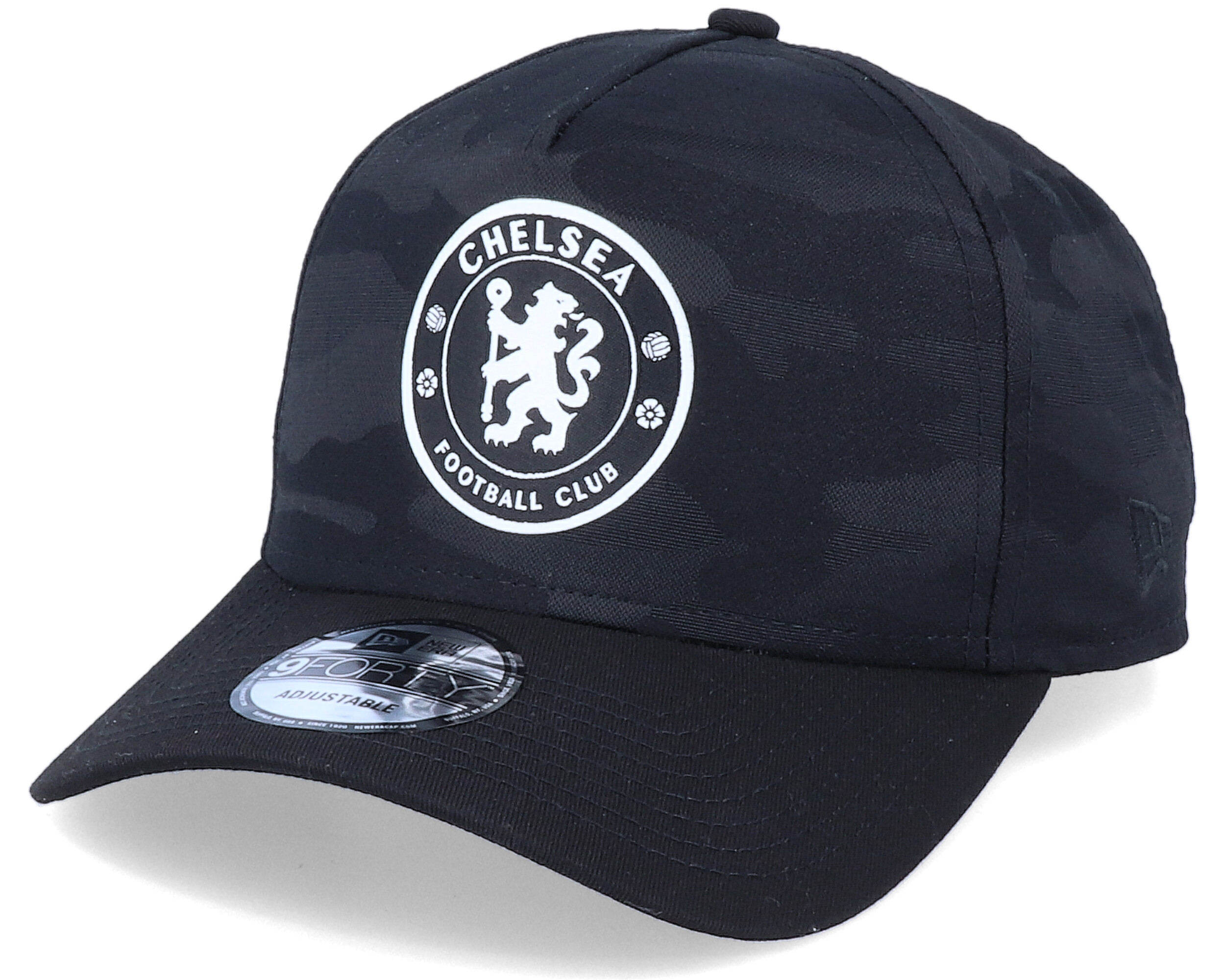 Chelsea Camo 9Forty A-Frame Black Camo Adjustable | Hatstoreworld.com