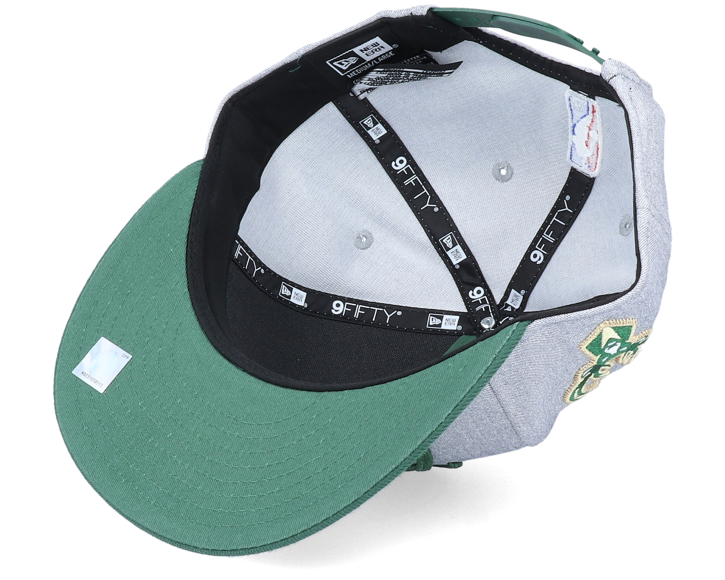 Milwaukee Bucks NBA 20 Draft 9Fifty Heather Grey/Forest Green Snapback ...