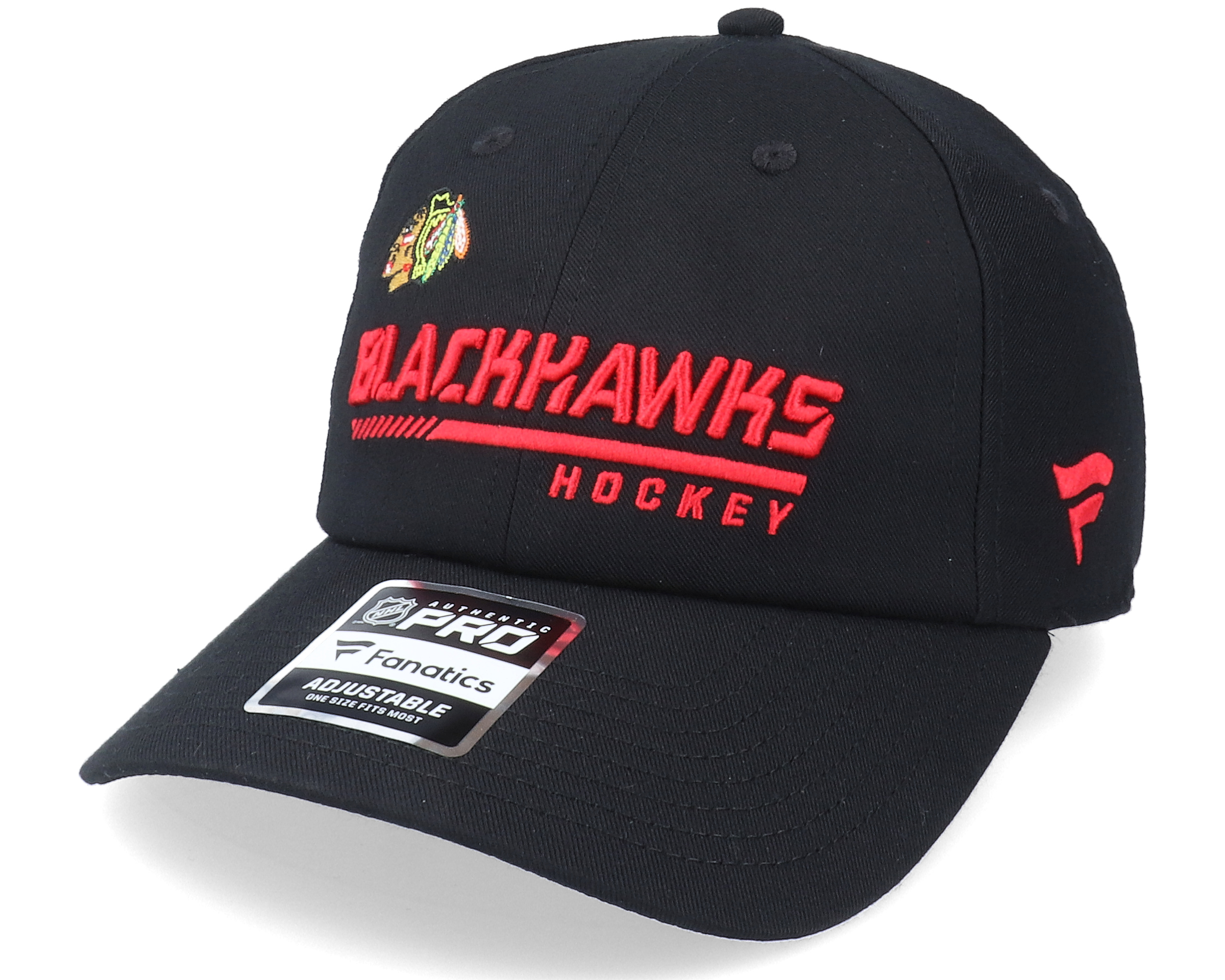 Chicago Blackhawks Locker Room Black Dad Cap | Hatstoreworld.com
