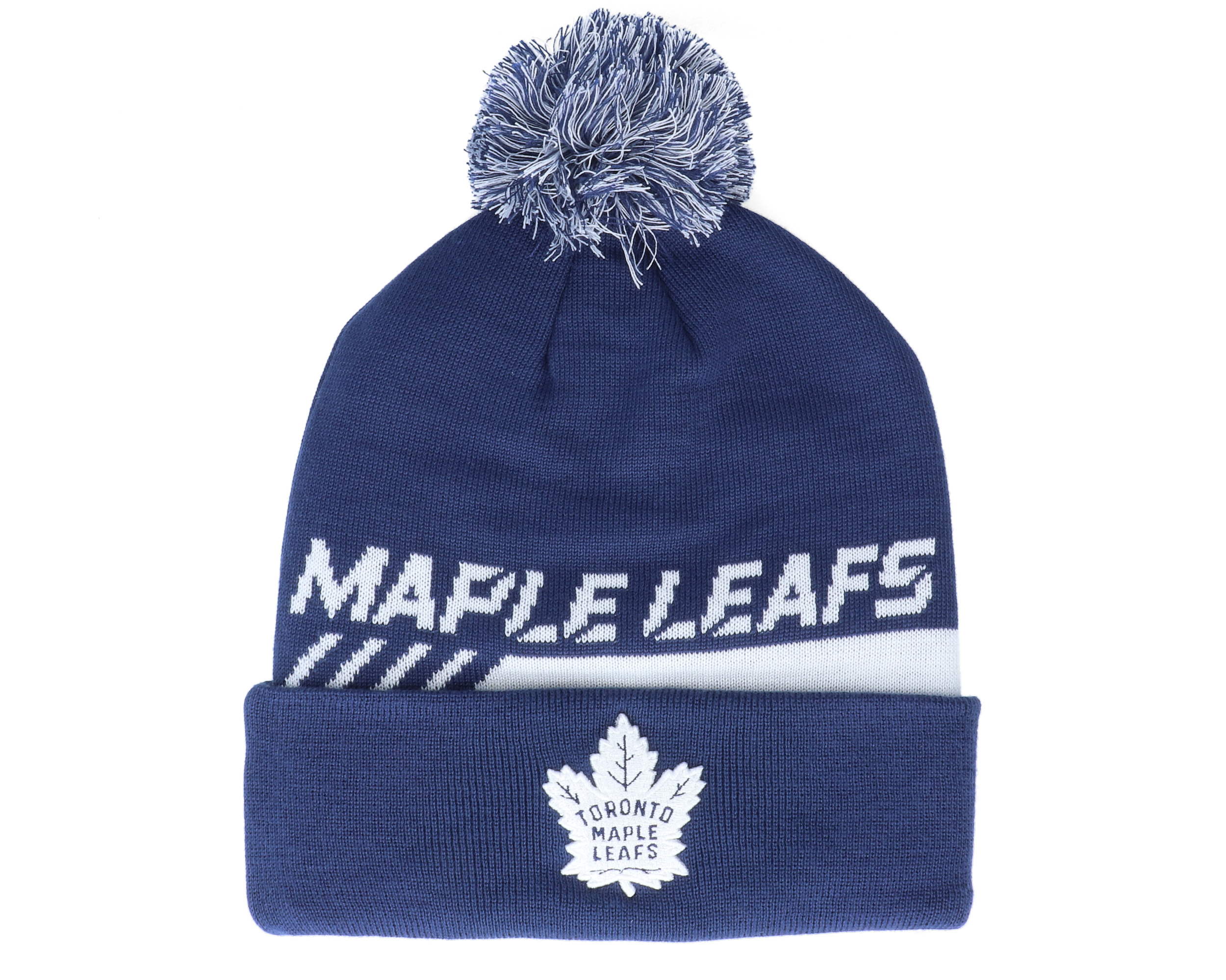Toronto Maple Leafs Locker Room Pom Cobalt Pom - Fanatics beanie ...