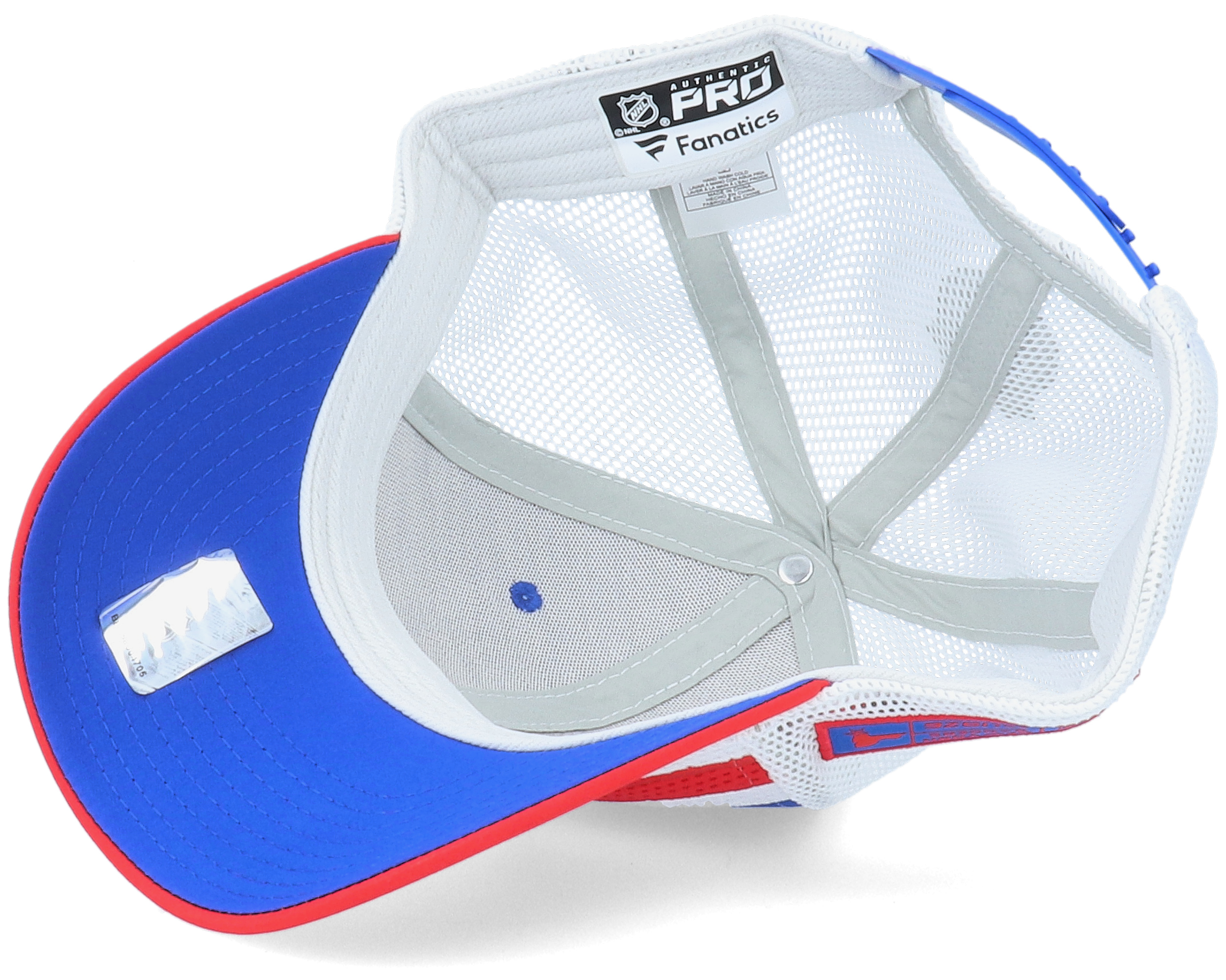 Kids New York Rangers NHL Draft Home Structured Blue/Red/White Trucker ...