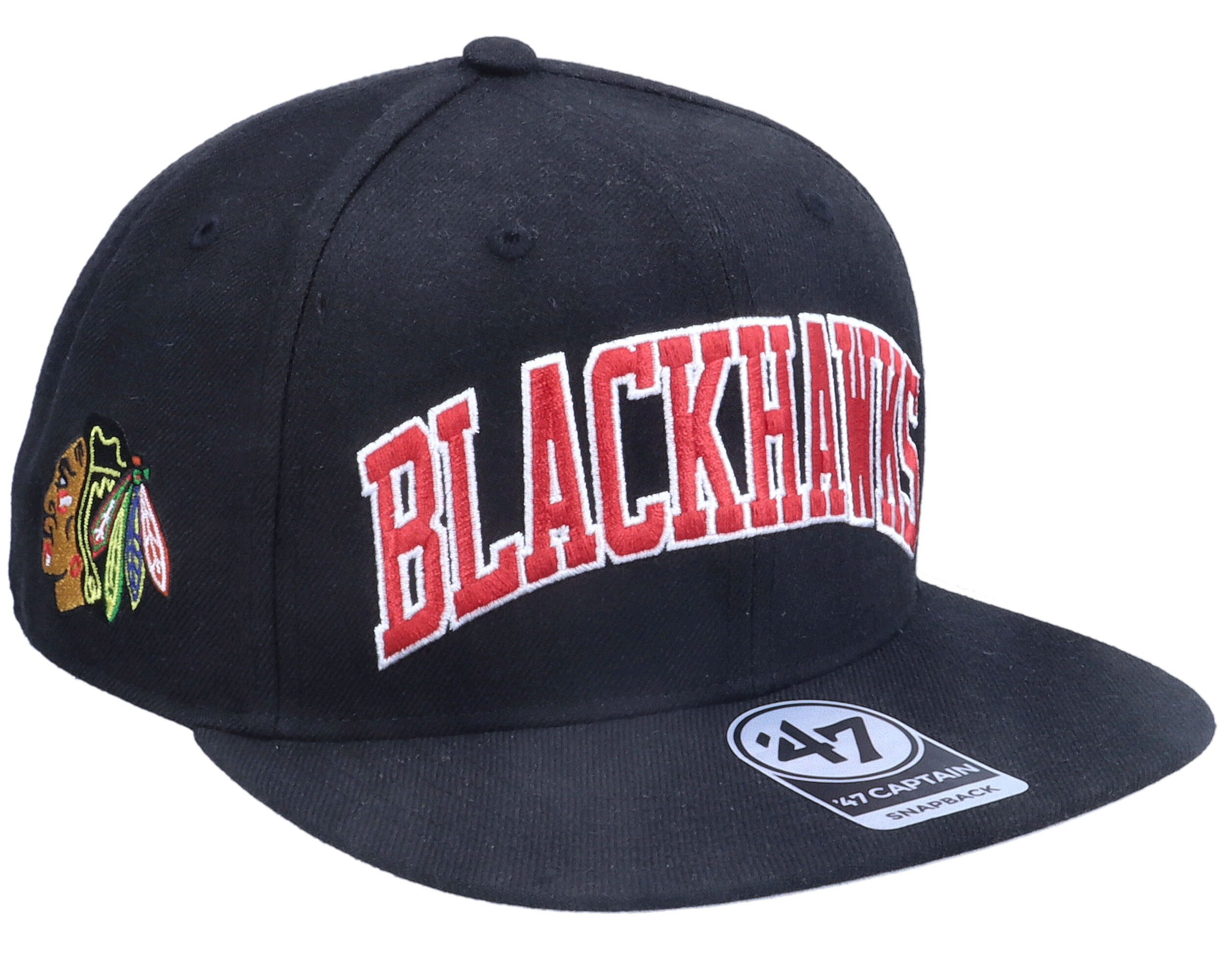 Chicago Blackhawks Kingswood Captain Black Snapback | Hatstoreworld.com