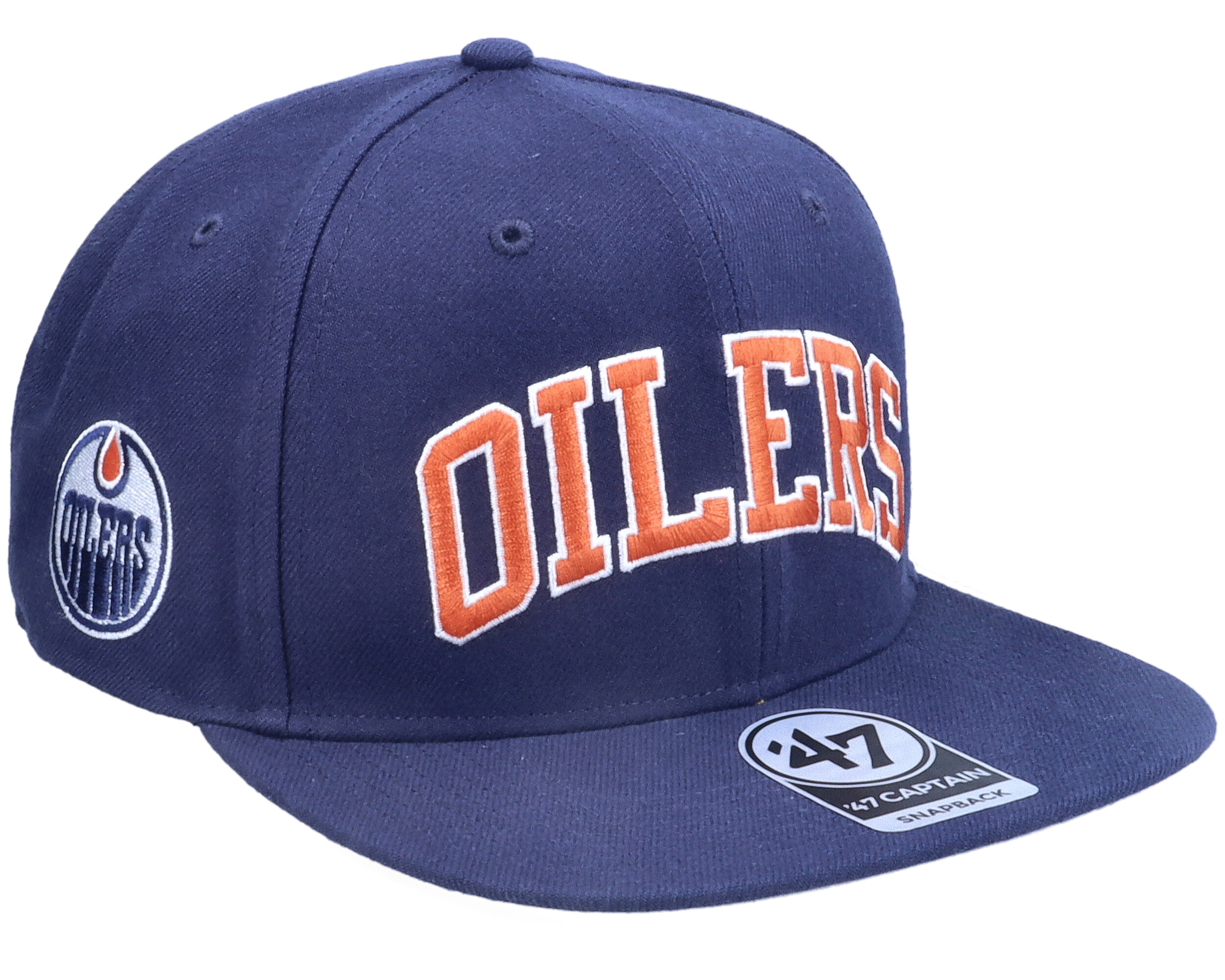 Edmonton Oilers Kingswood Captain Light Navy Snapback | Hatstoreworld.com