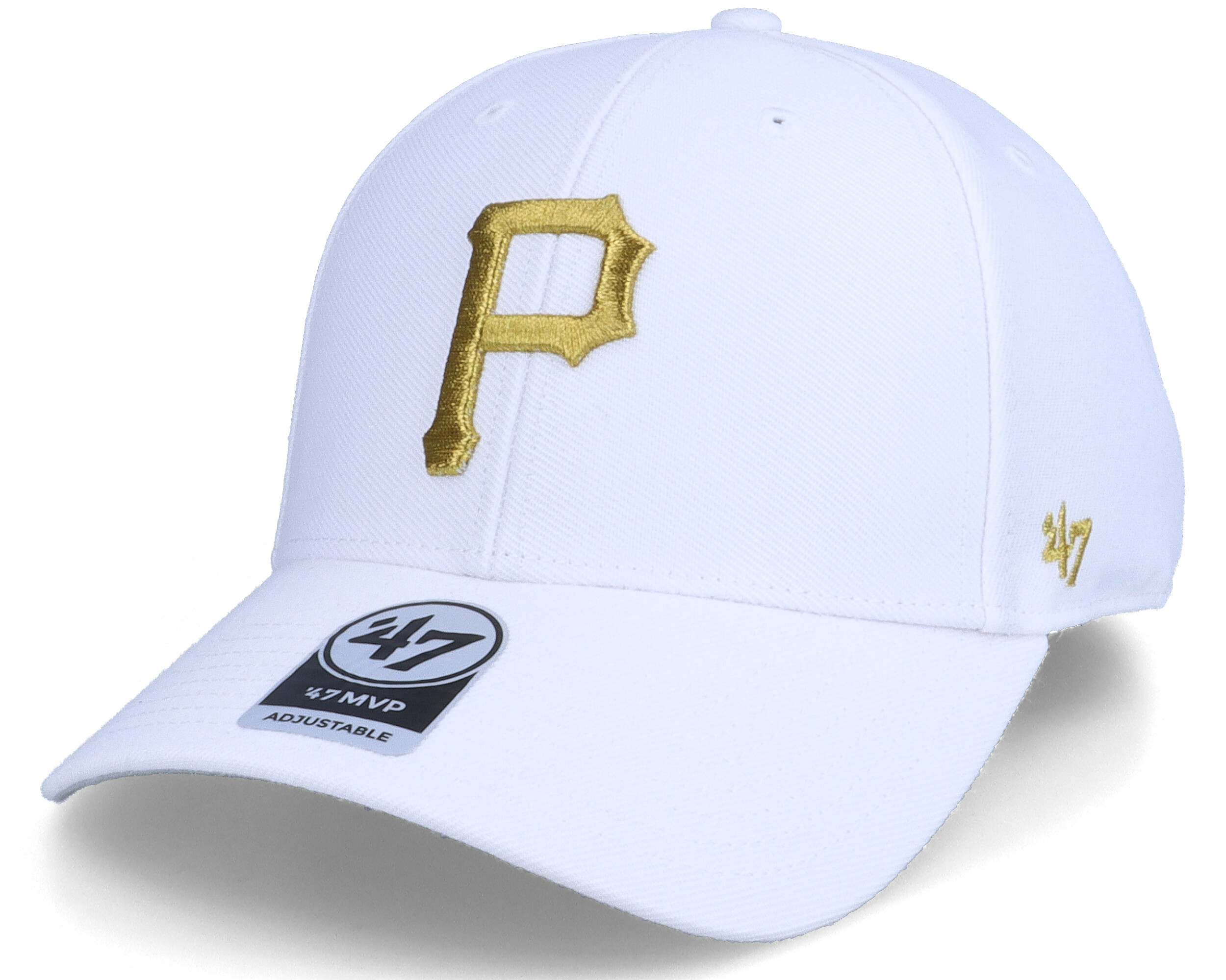 Pittsburgh Pirates MLB Metallic MVP White/Gold Adjustable ...
