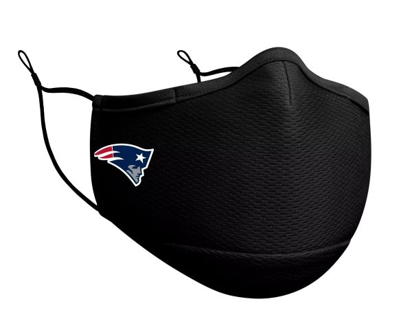 New England Patriots 1-Pack Black Face Mask - New Era | Hatstoreworld.com