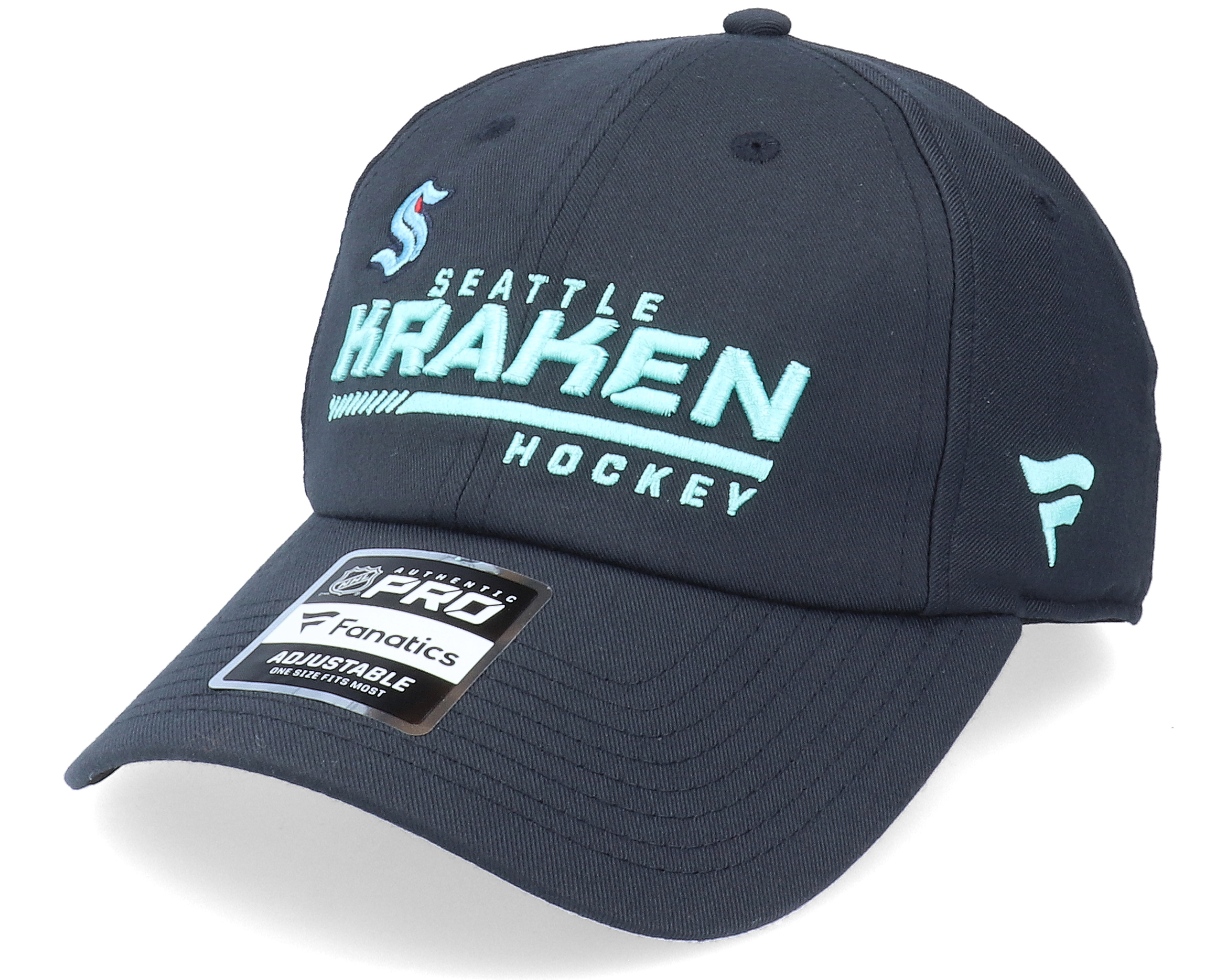 Seattle Kraken Team Locker Room Athl Navy Dad Cap - Fanatics ...