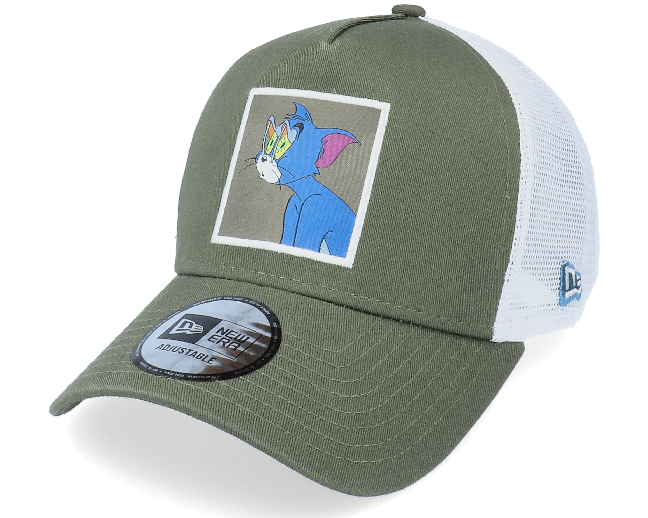 Tom And Jerry Olive/White Trucker | Hatstoreworld.com