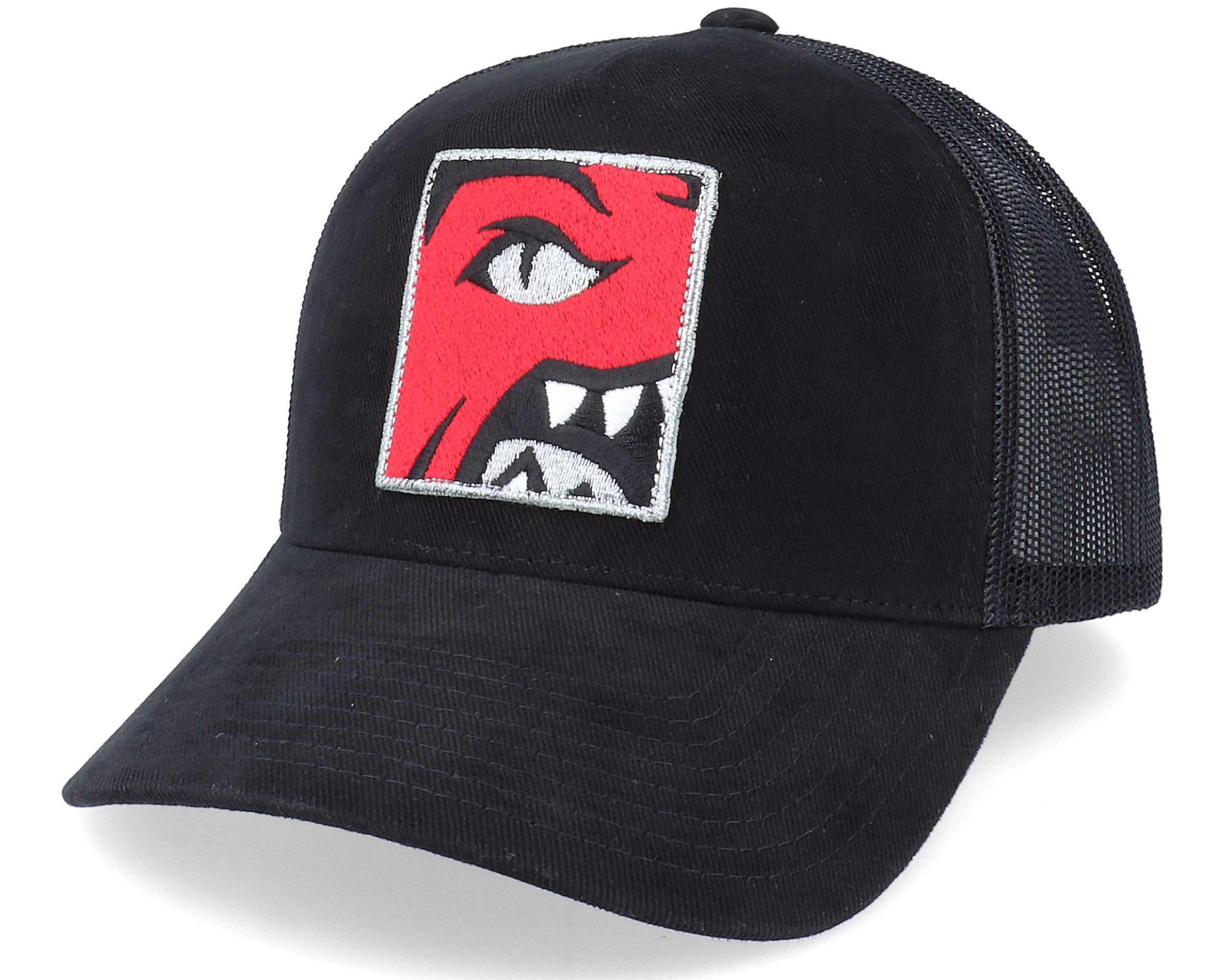 Toronto Raptors Icon Pinch Panel Black Trucker | Hatstoreworld.com