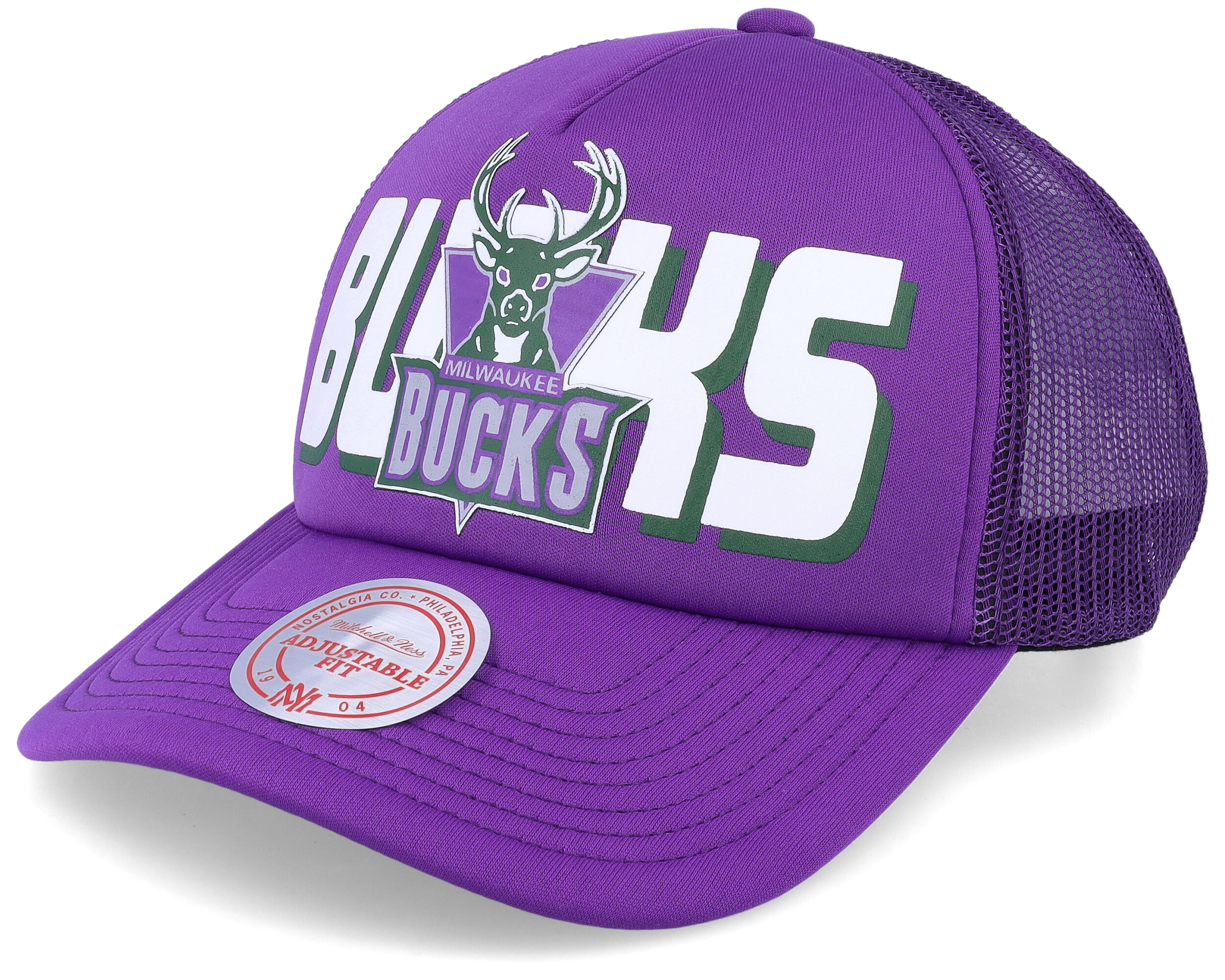 Milwaukee Bucks Billboard Hwc Purple Trucker - Mitchell & Ness ...