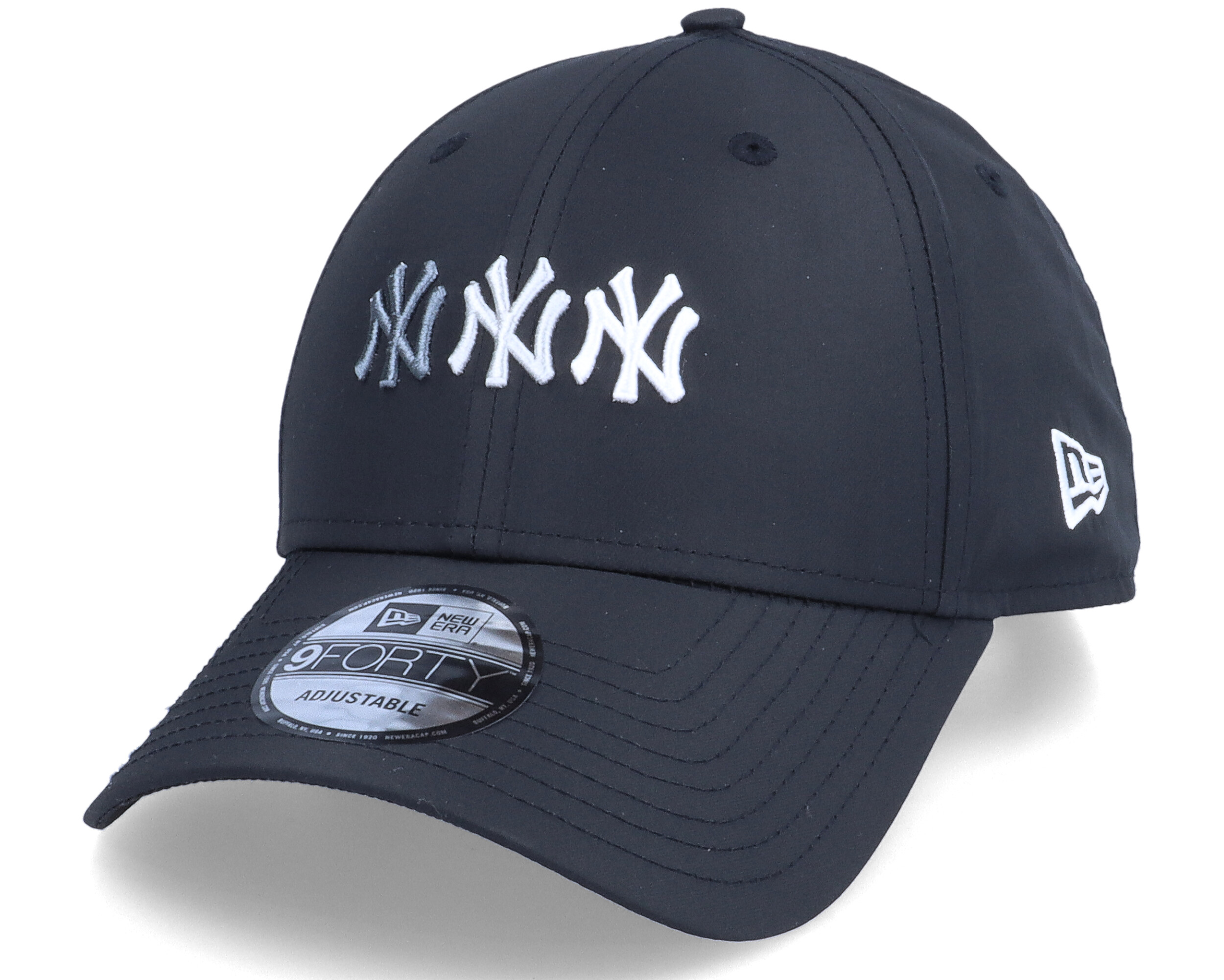 New York Yankees Stack Logo 9FORTY Black Adjustable - New Era ...