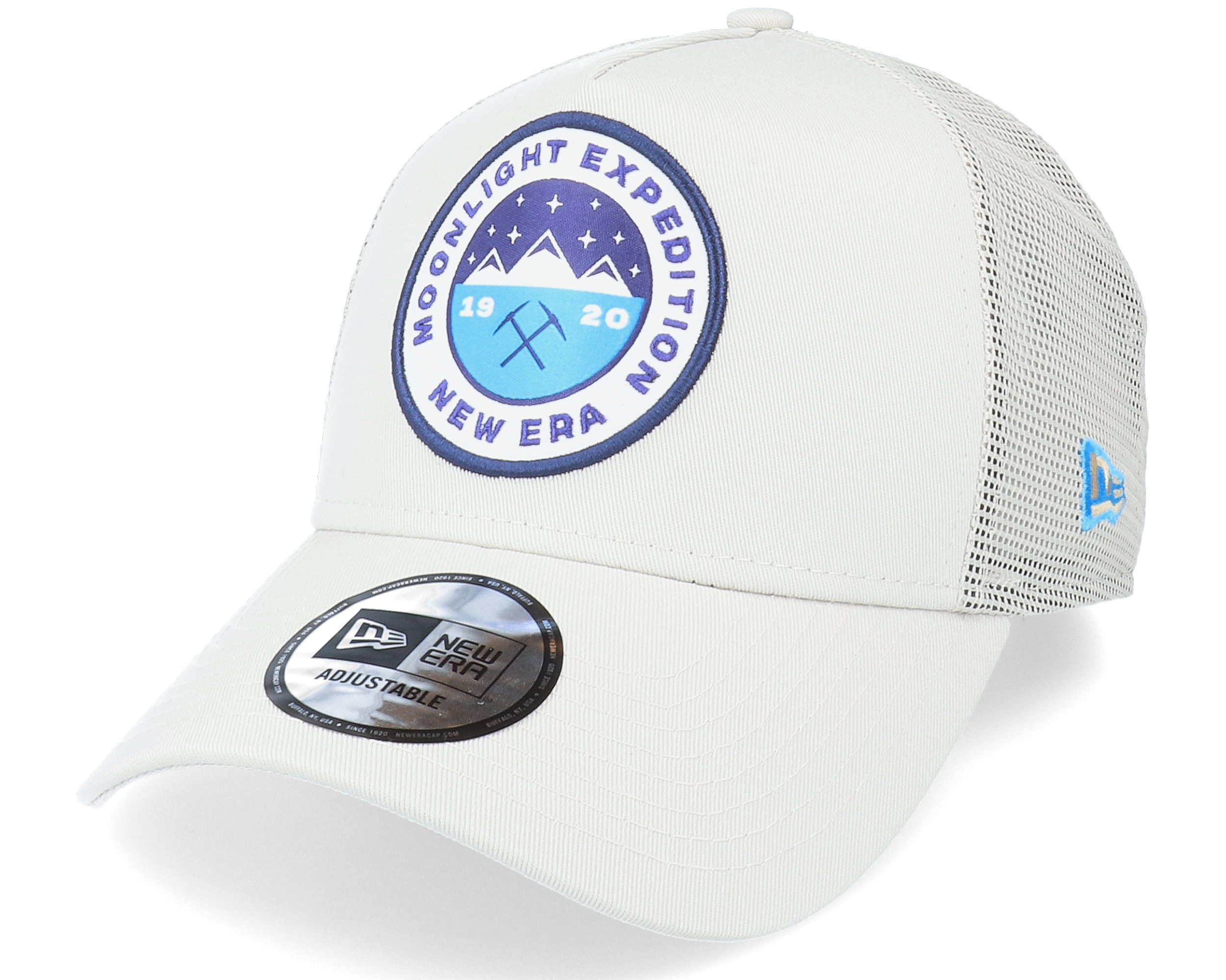 Explorer Patch Stone Trucker - New Era | Hatstoreworld.com