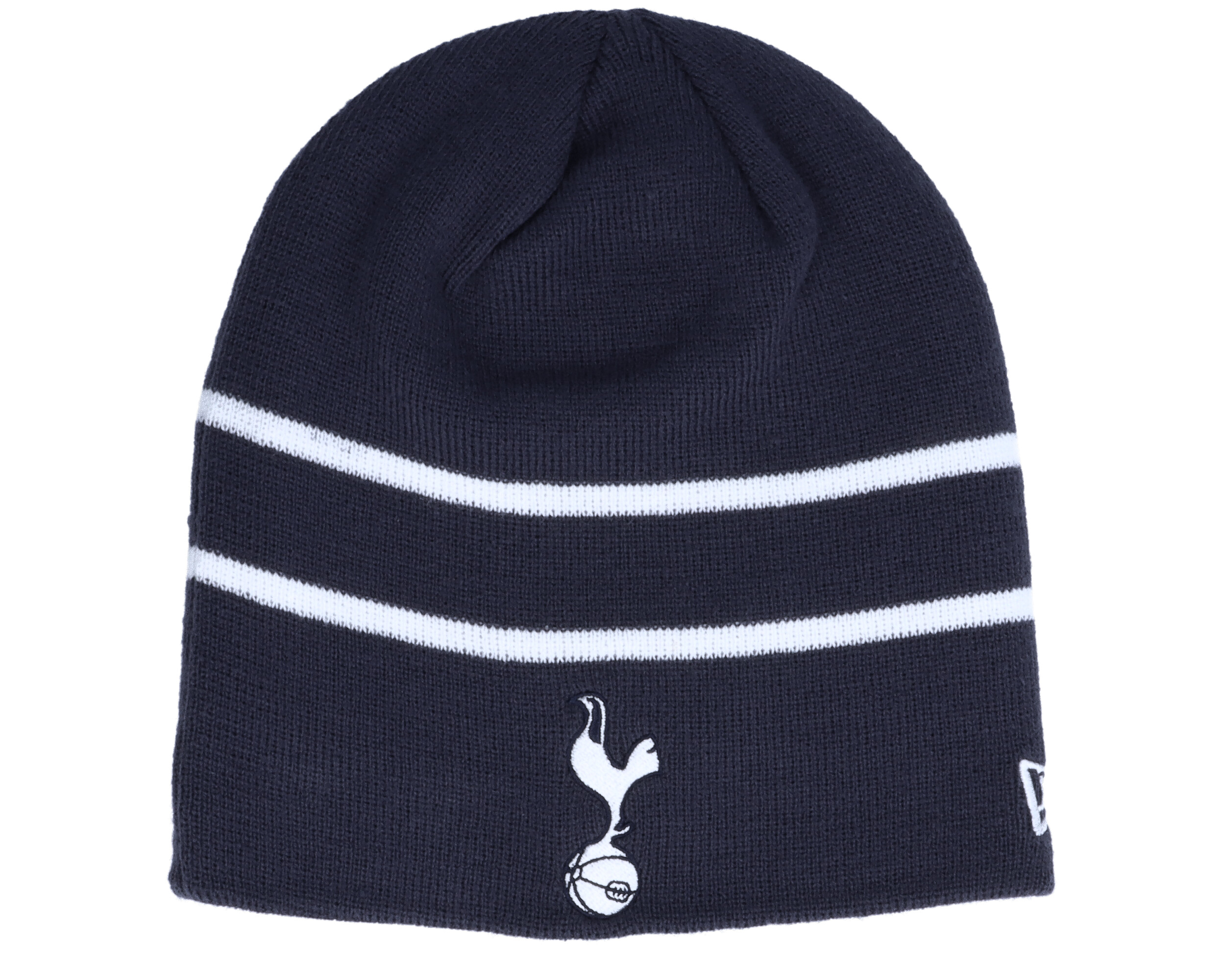 Tottenham Hotspur Stripe Skull Knit Navy Beanie | Hatstoreworld.com