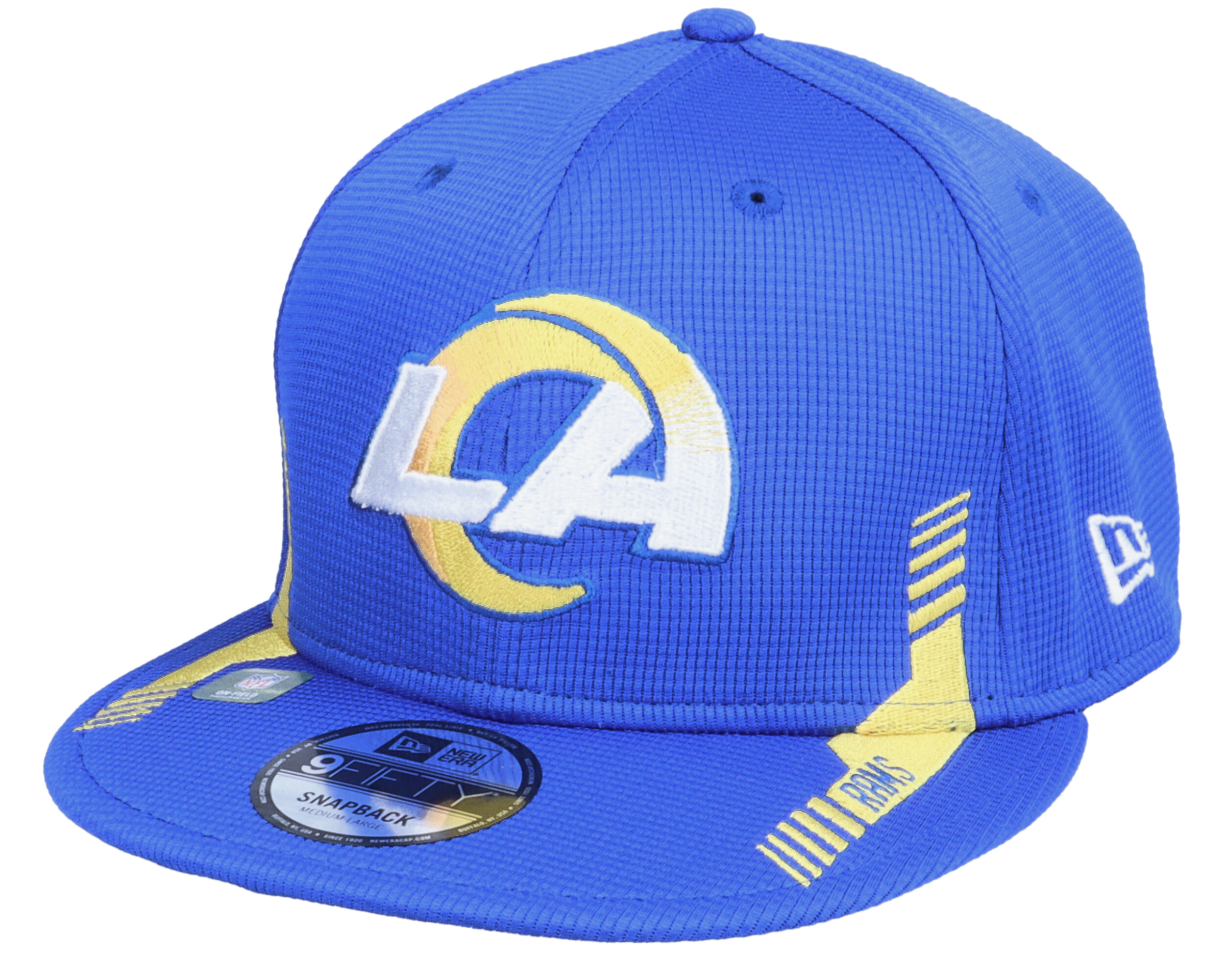 Los Angeles Rams NFL21 Side Line 9FIFTY Royal Snapback | Hatstoreworld.com