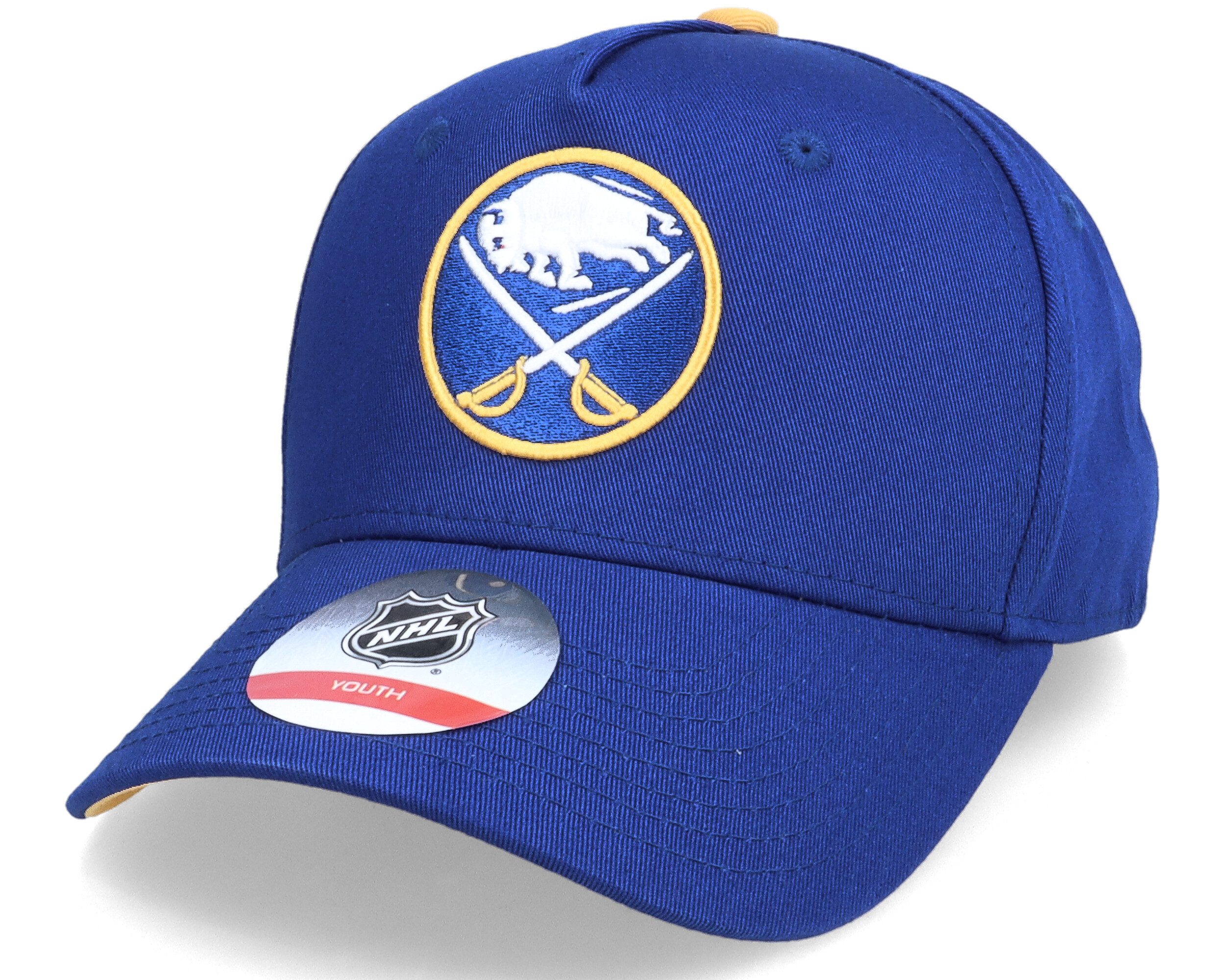 Kids Buffalo Sabres Precurved Rush Blue Adjustable | Hatstoreworld.com