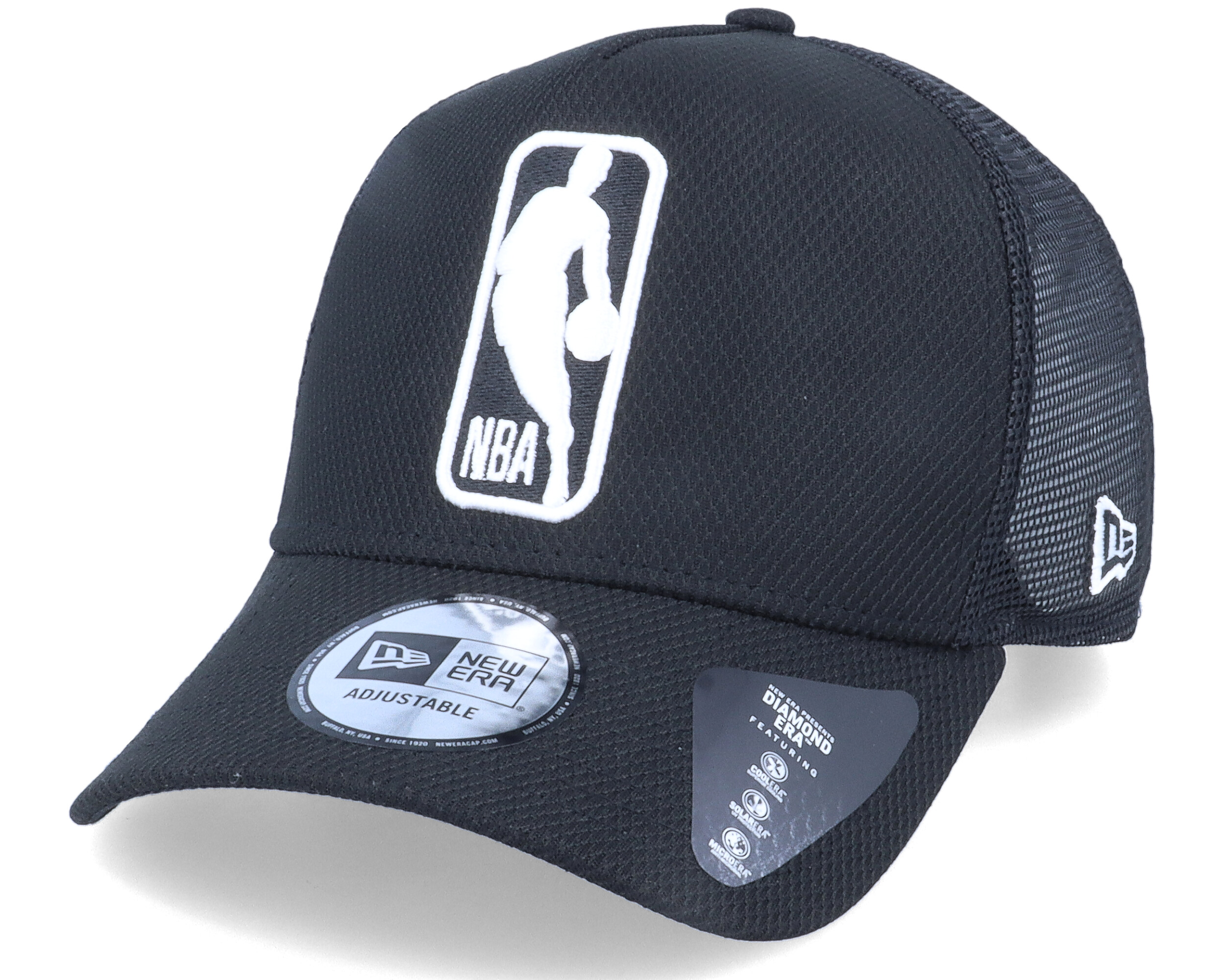 NBA Black Base Black Trucker | Hatstoreworld.com