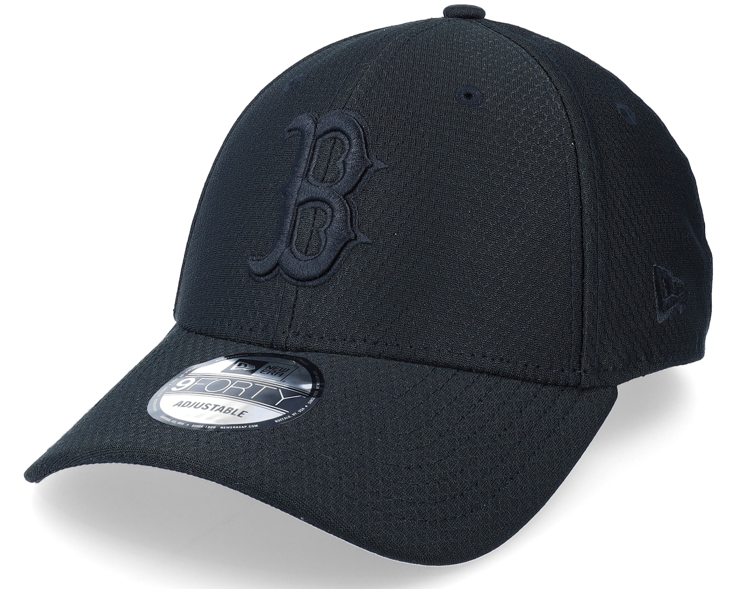Boston Red Sox Mono Team Colour 9FORTY Black Adjustable | Hatstoreworld.com