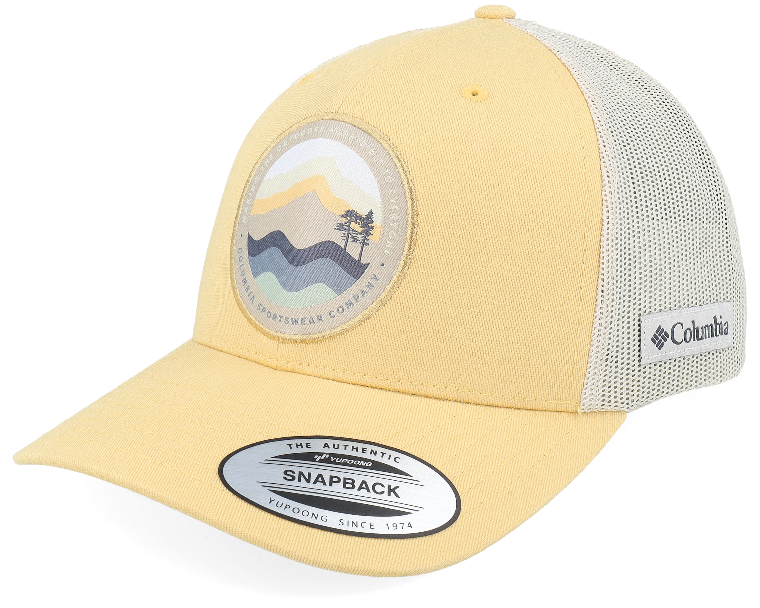 Circular Landscape Sand Dune/Dark Stone Trucker - Columbia | Hatstore.com