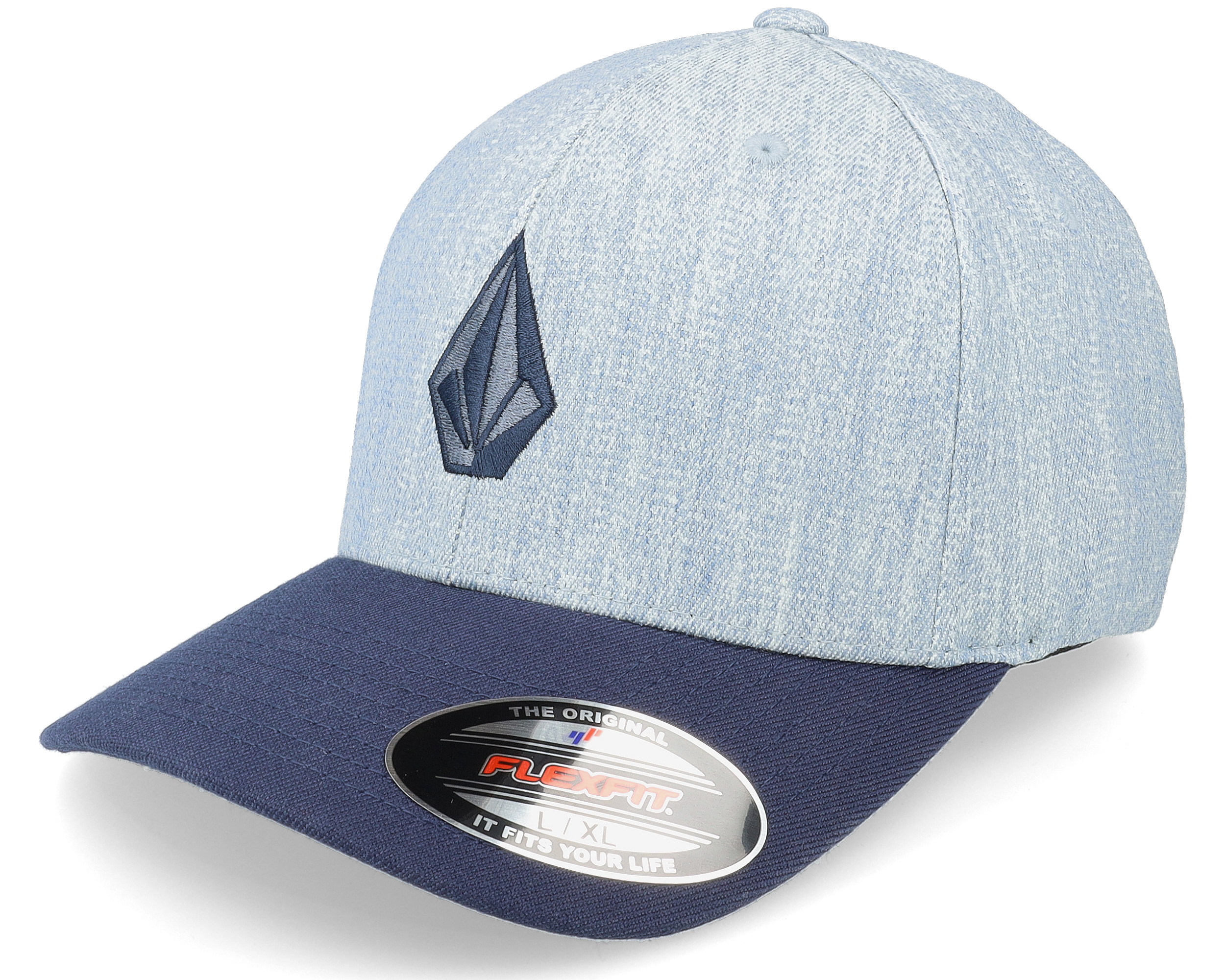 Full Stone Heather Blue Flexfit | Hatstoreworld.com