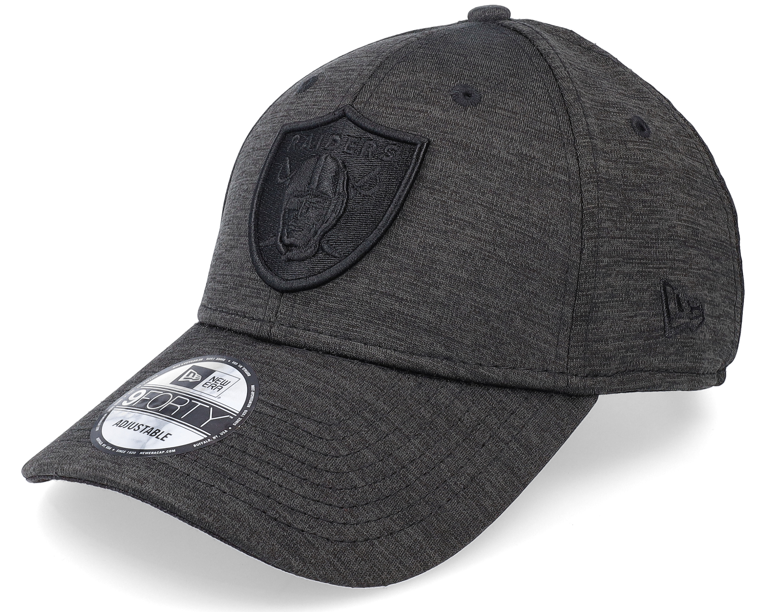 Las Vegas Raiders Shadow Tech 9FORTY Black Adjustable | Hatstoreworld.com