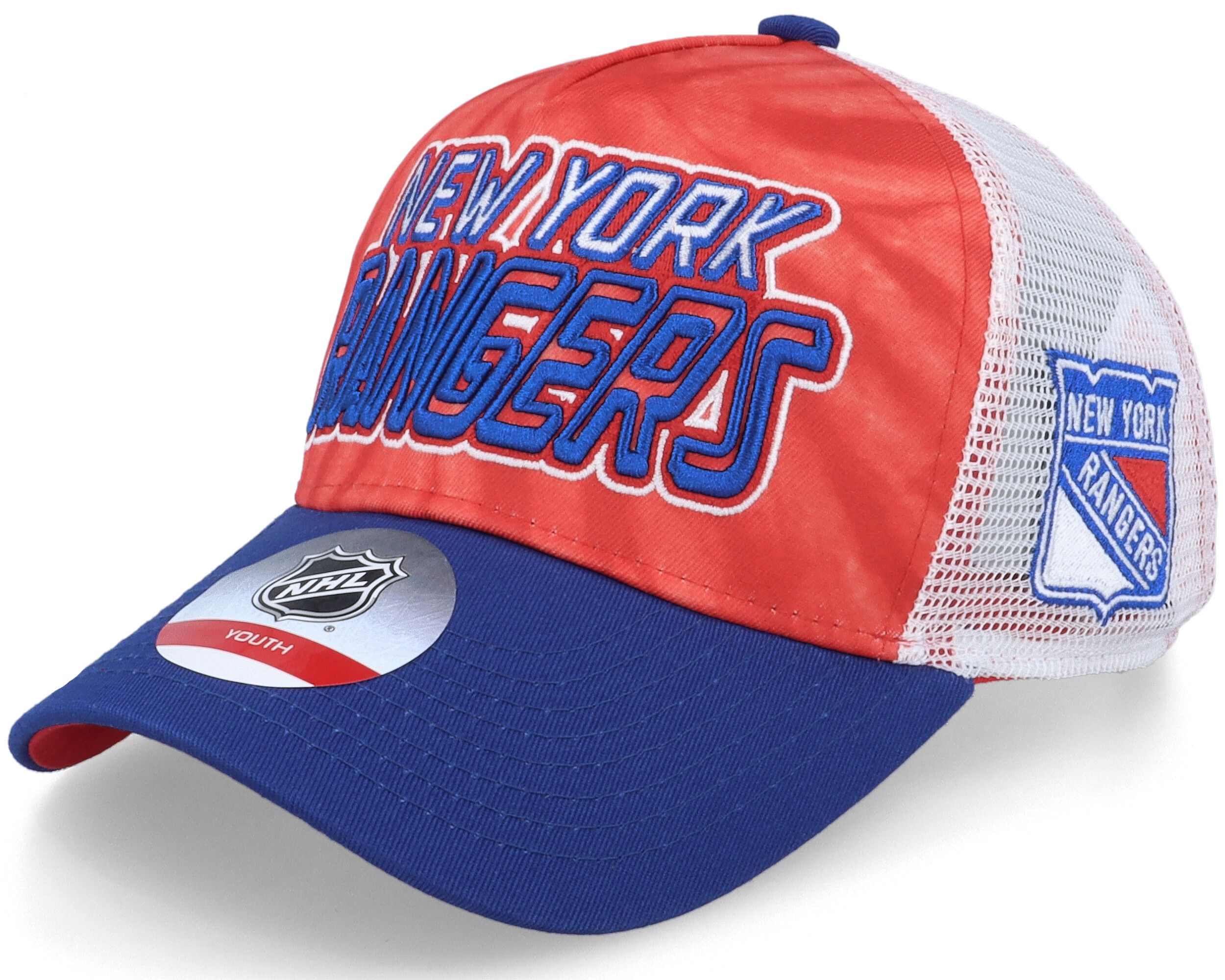 Kids New York Rangers Santa Cruz Tie Dye Trucker | Hatstoreworld.com
