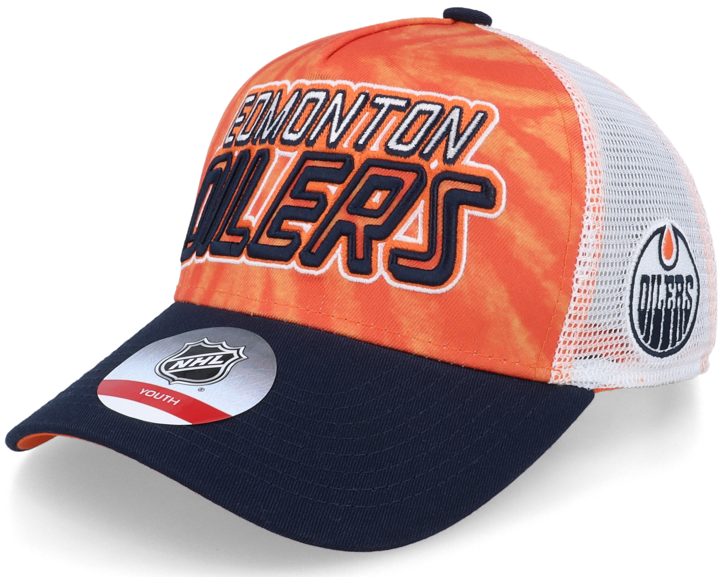 Kids Edmonton Oilers Santa Cruz Tie Dye Snapback | Hatstoreworld.com