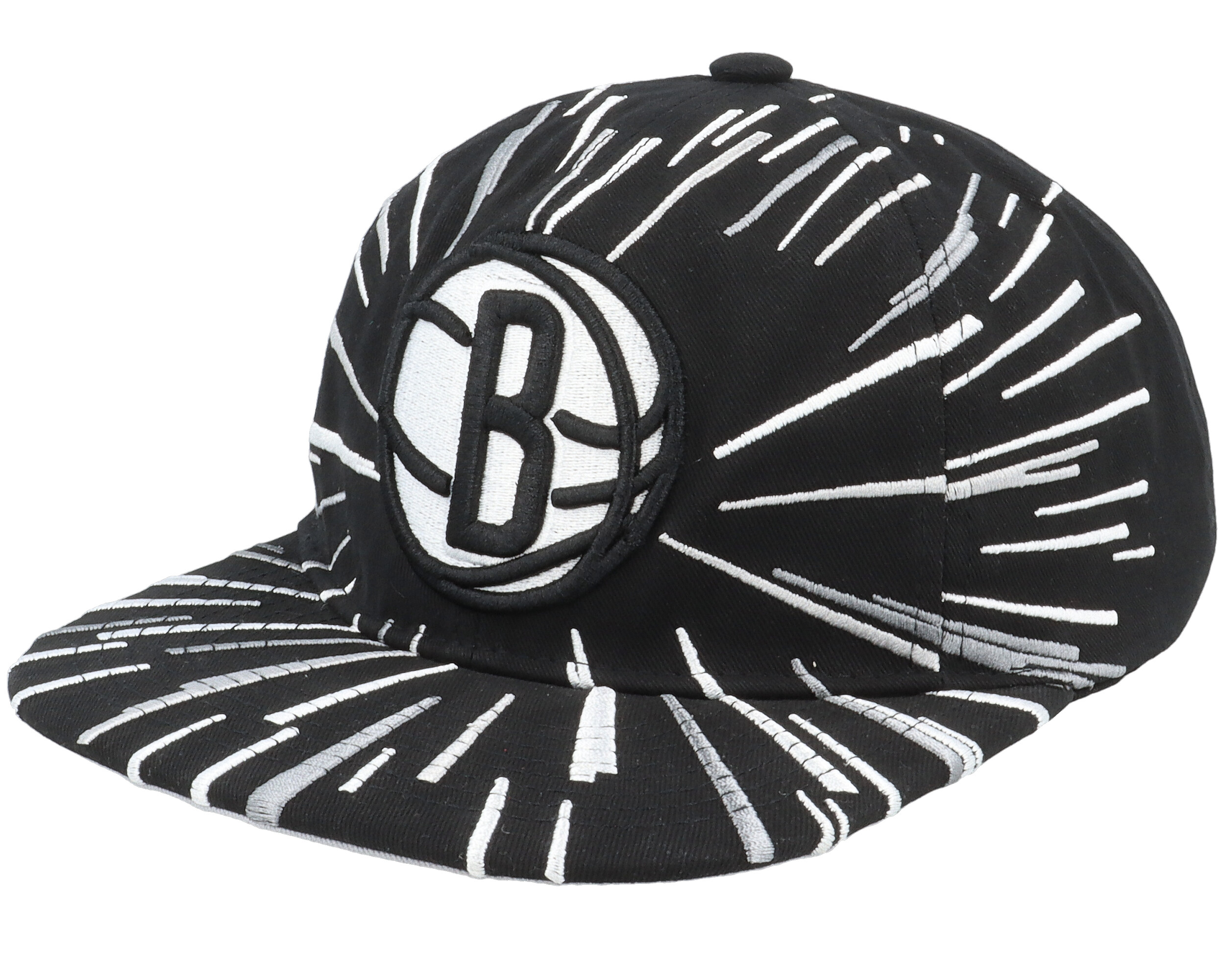 Brooklyn Nets Burst Deadstock Black Snapback | Hatstoreworld.com