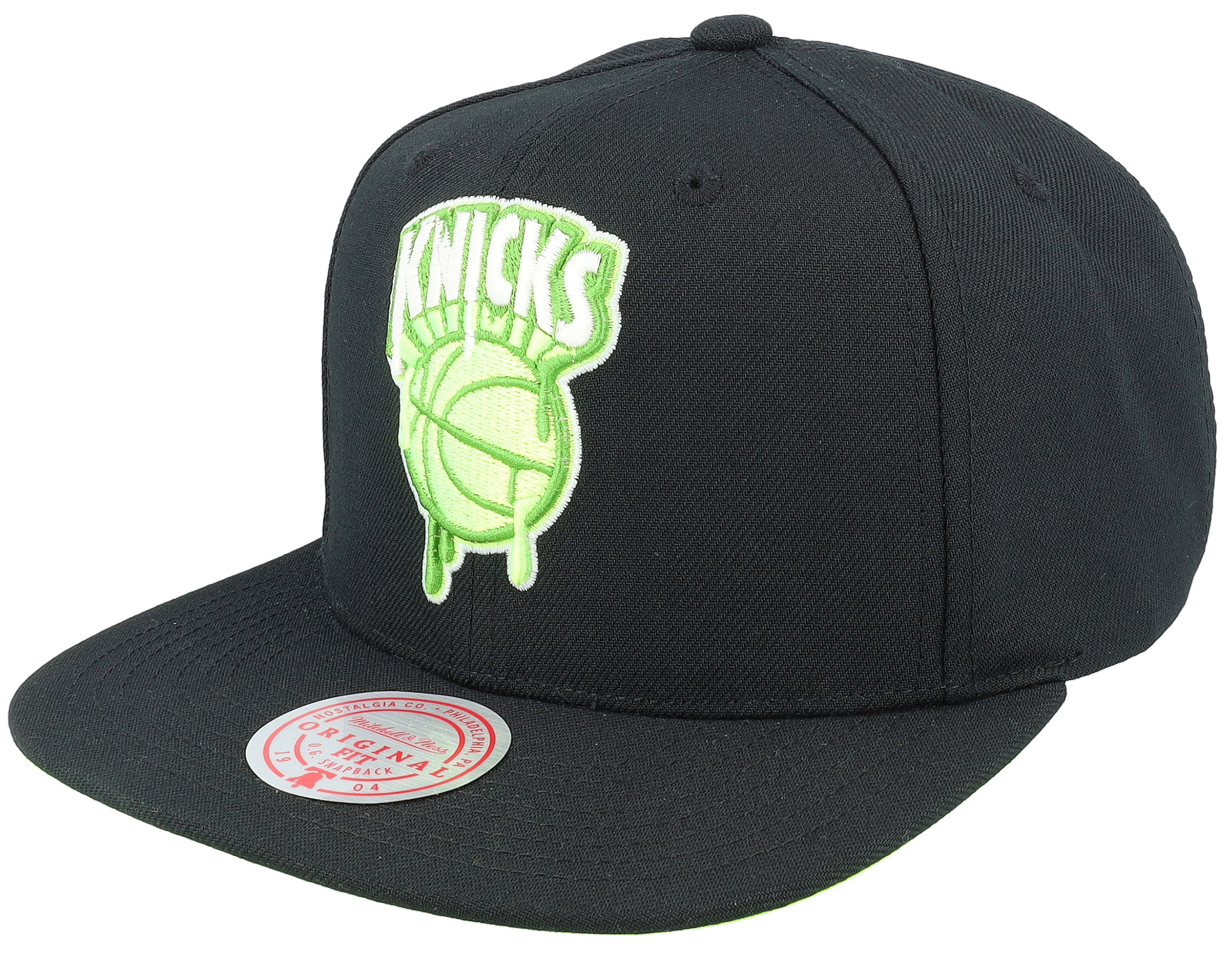 New York Knicks Slime Drip Black Snapback | Hatstoreworld.com
