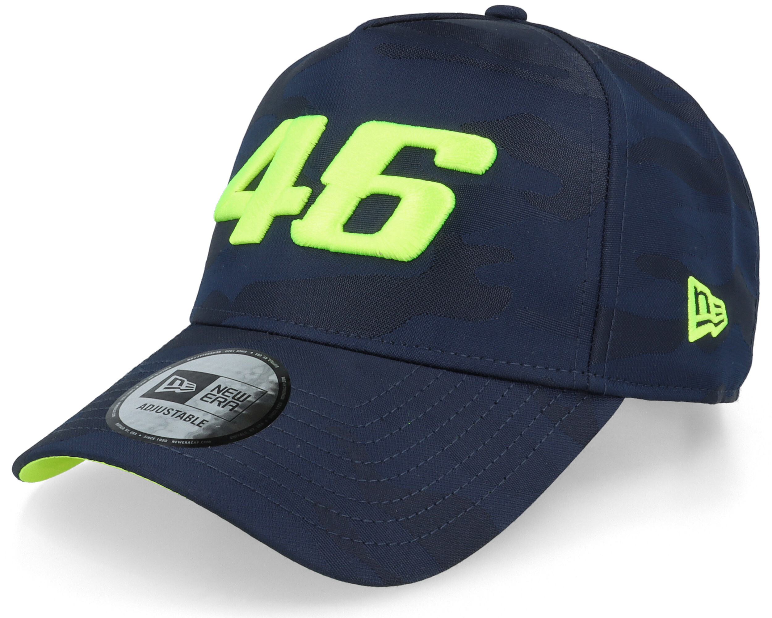 Moto GP Tonal Camo 9FIFTY VR46 Navy/Neon Adjustable | Hatstoreworld.com