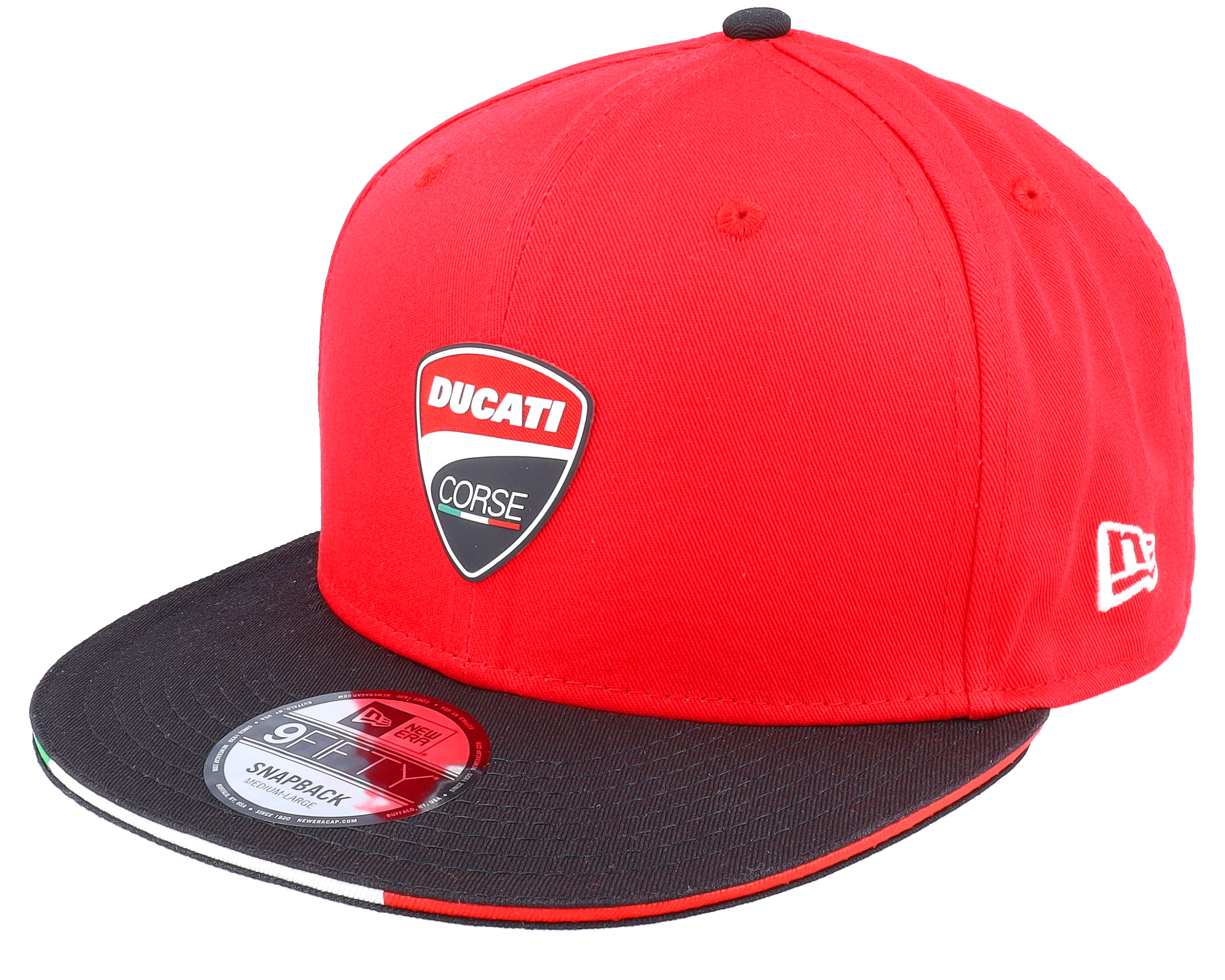 Ducati Italian Flag Visor 9FIFTY Red/Black Snapback - New Era Cap ...