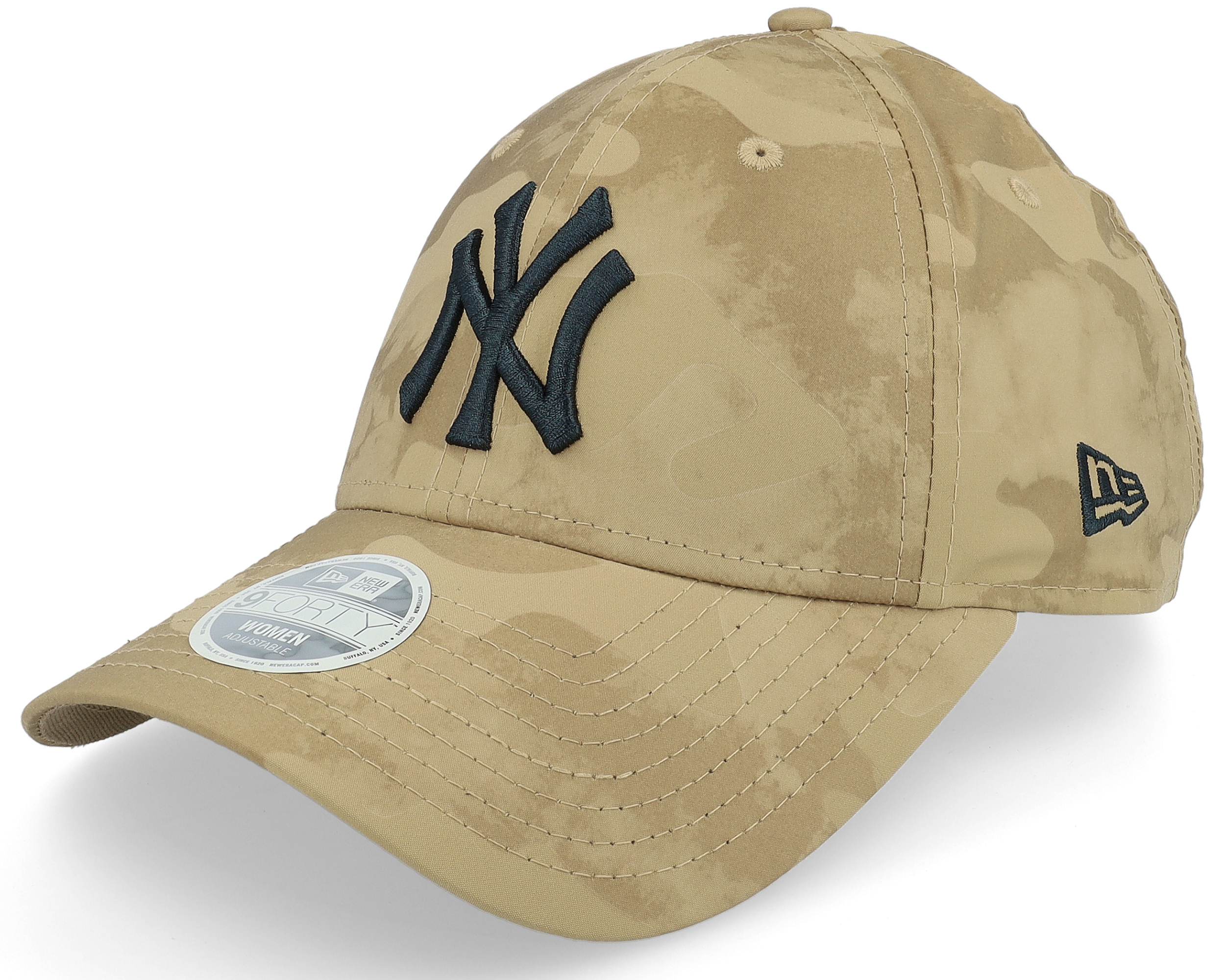 New York Yankees Womens Camo 9FORTY Wheat/Black Adjustable ...