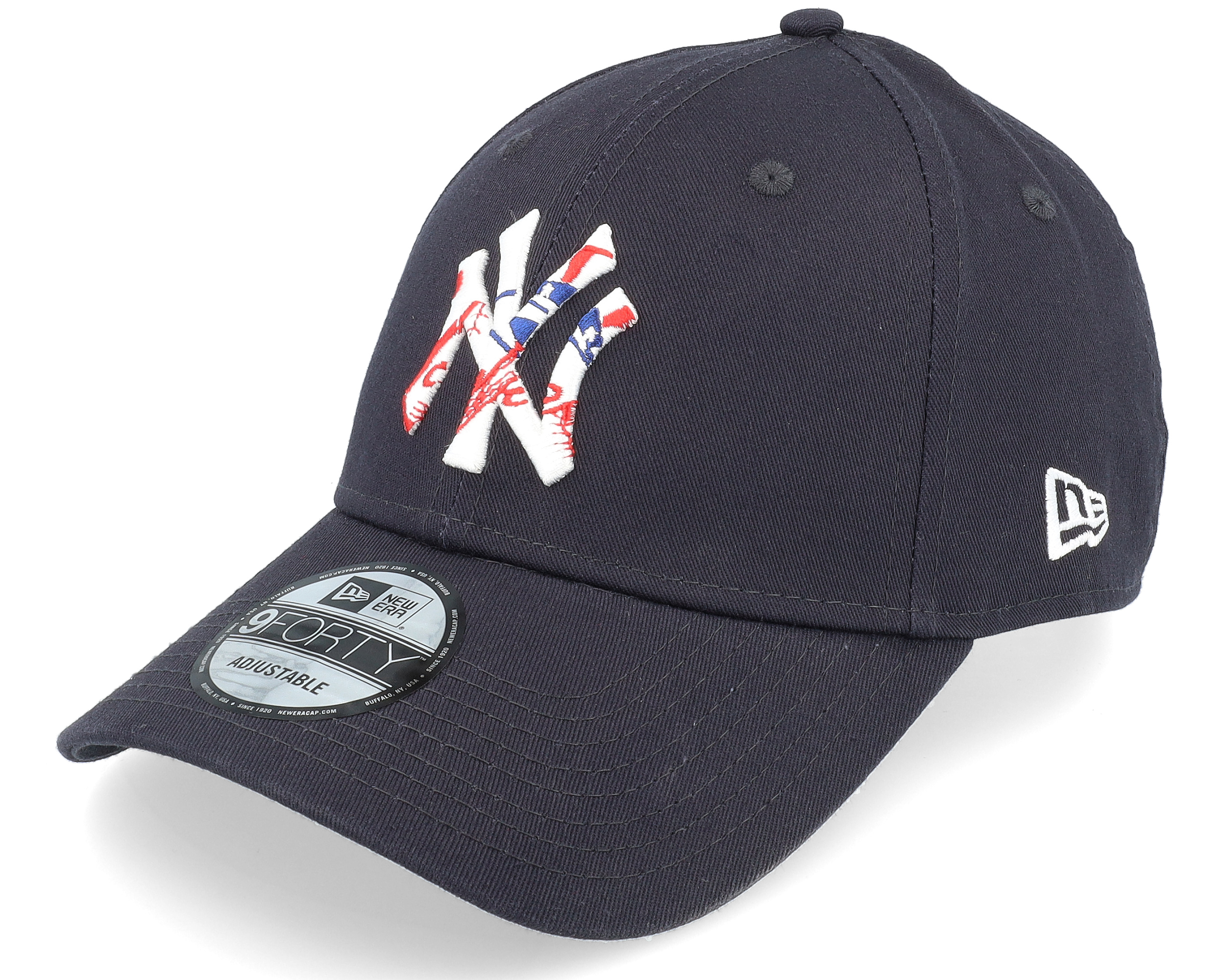 New York Yankees Team Logo Infill 9FORTY Navy Adjustable - New Era ...