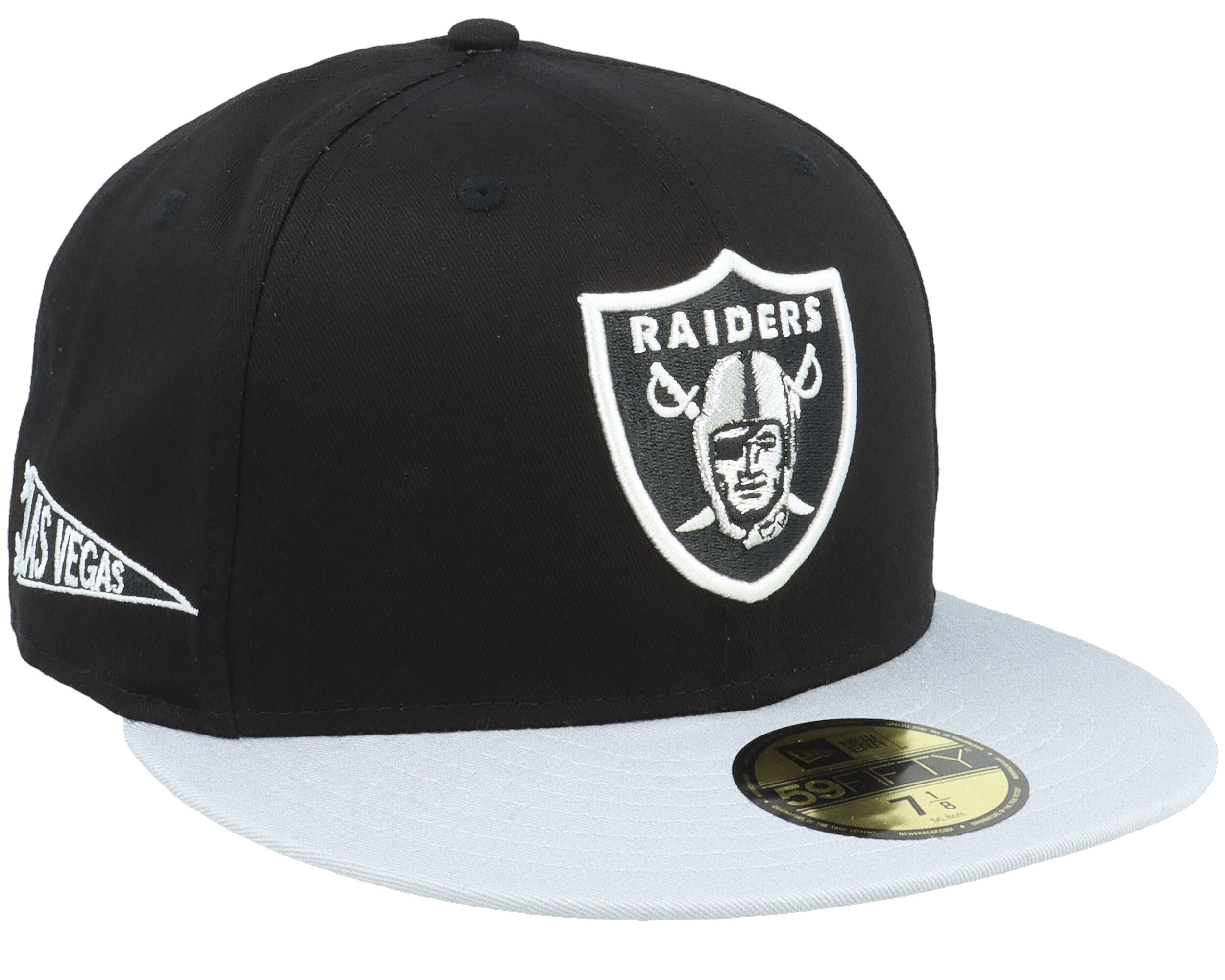 Las Vegas Raiders Team City Patch 59FIFTY Black/Grey Fitted - New Era ...