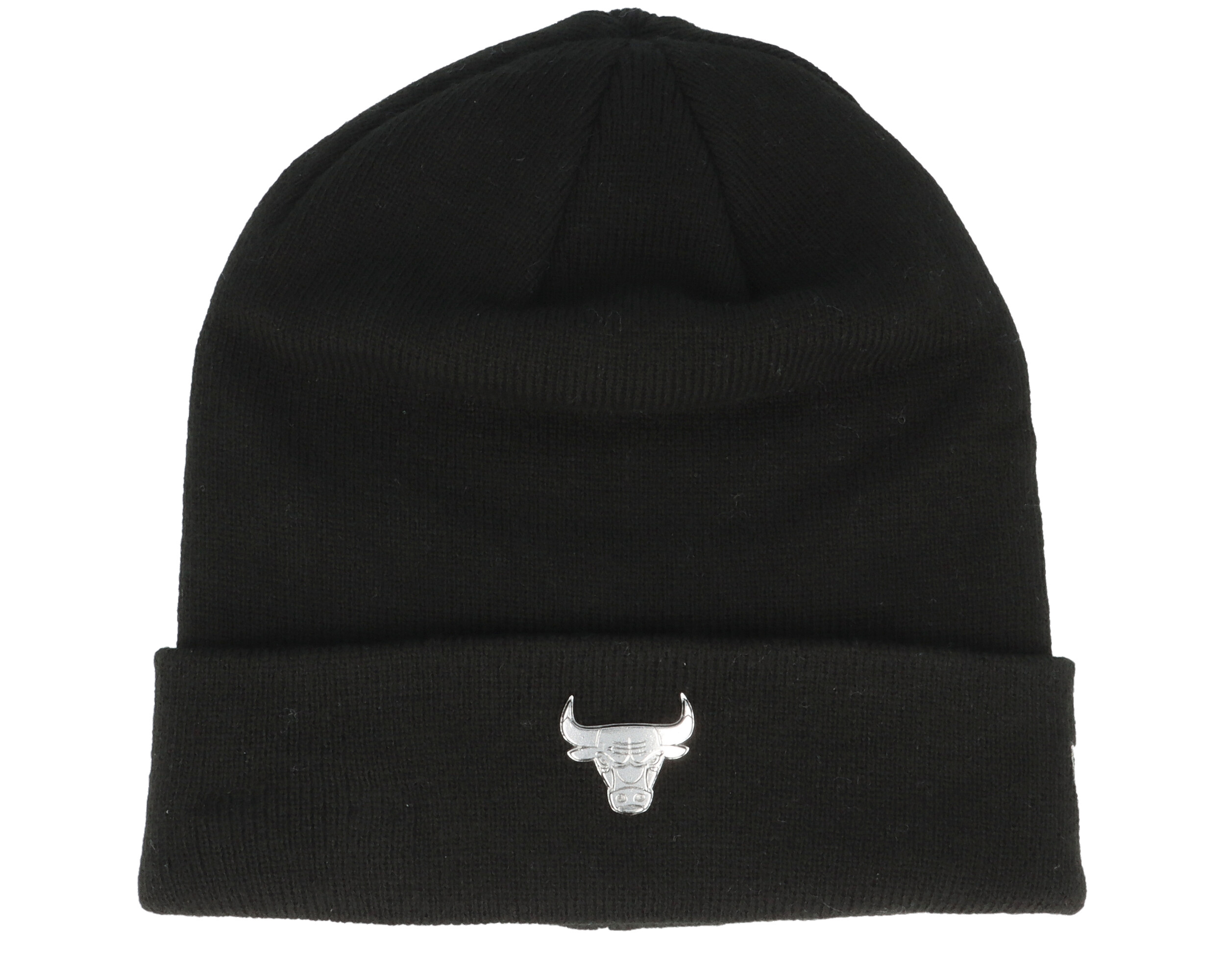 Chicago Bulls Metallic Badge Beanie Black Cuff - New Era ...