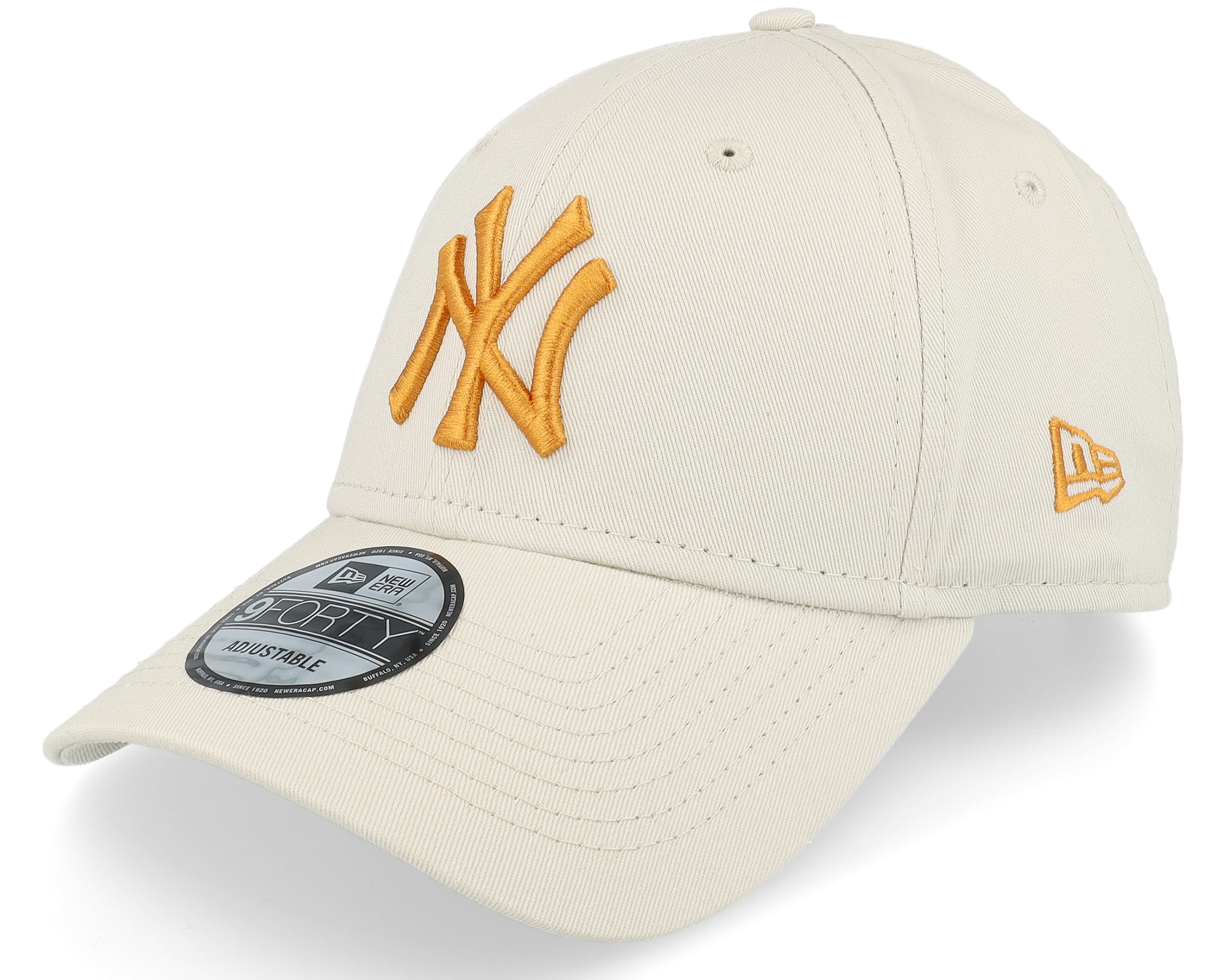 New York Yankees League Essential 9FORTY Stone/Gold Adjustable ...
