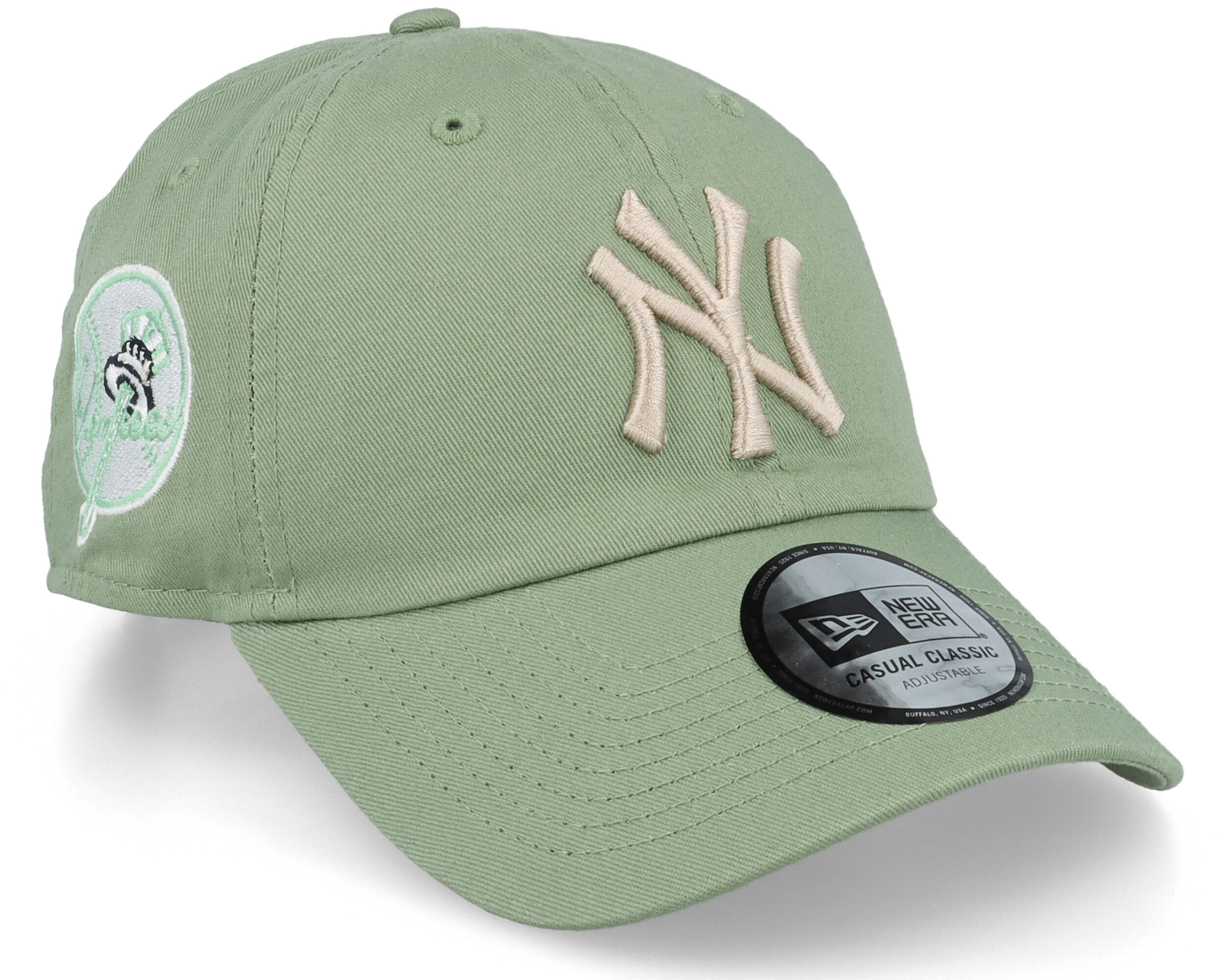 New York Yankees Washed Patch 9TWENTY Pastel Green Dad Cap ...