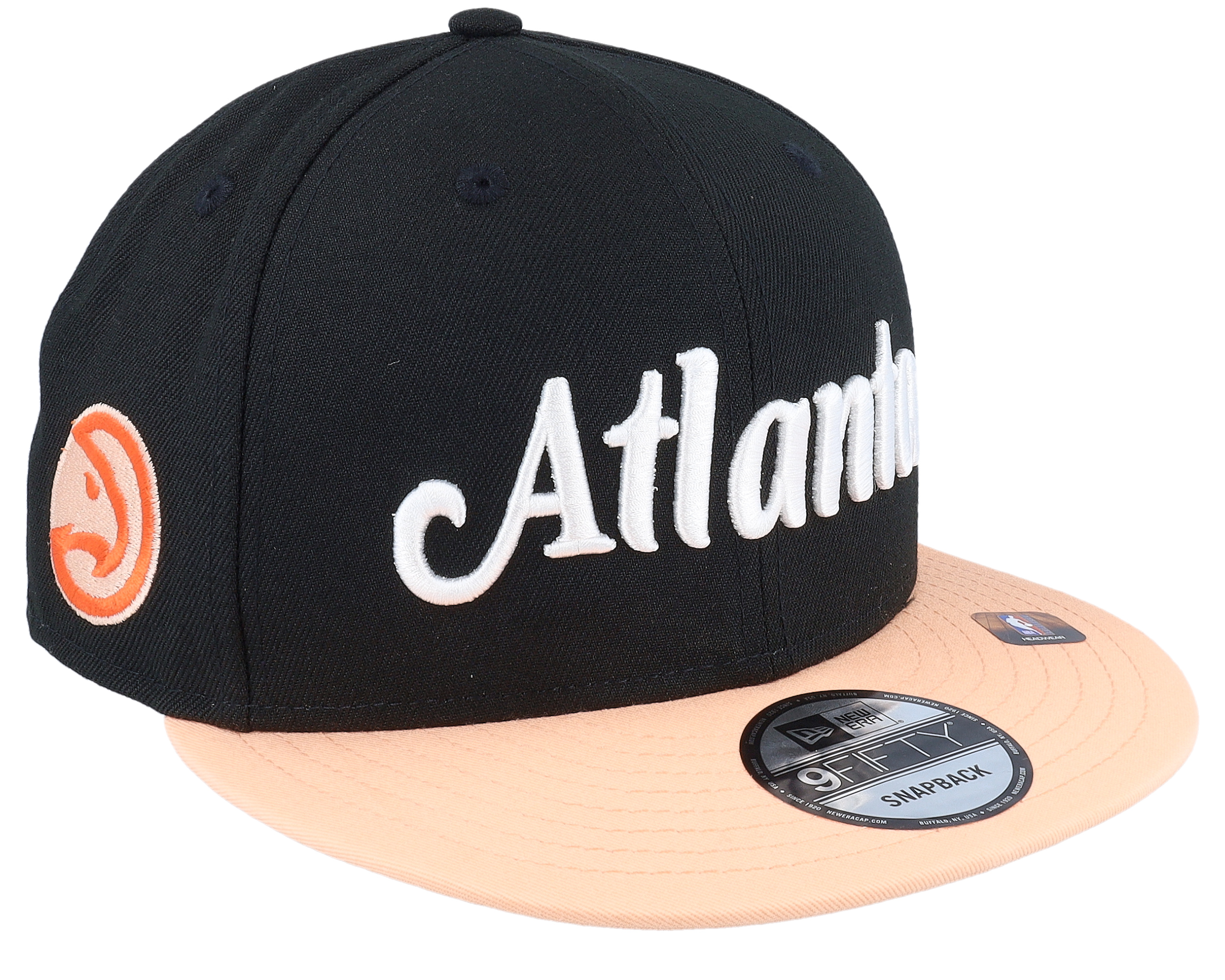 Atlanta Hawks M 9FIFTY NBA City Edition 22 Black/Peach Snapback ...