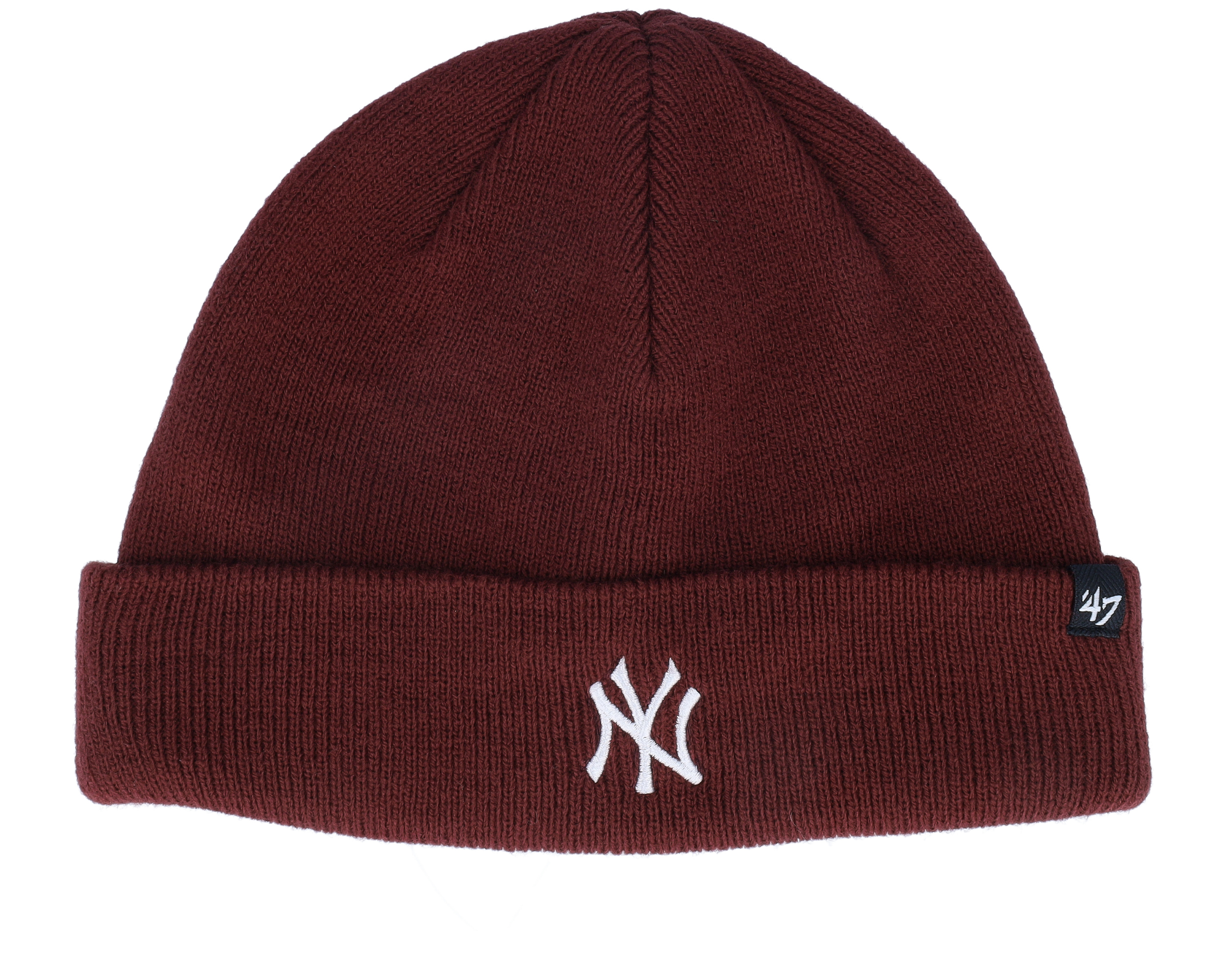 New York Yankees MLB Randle 47 Knit Ny Dark Maroon Short Beanie ...