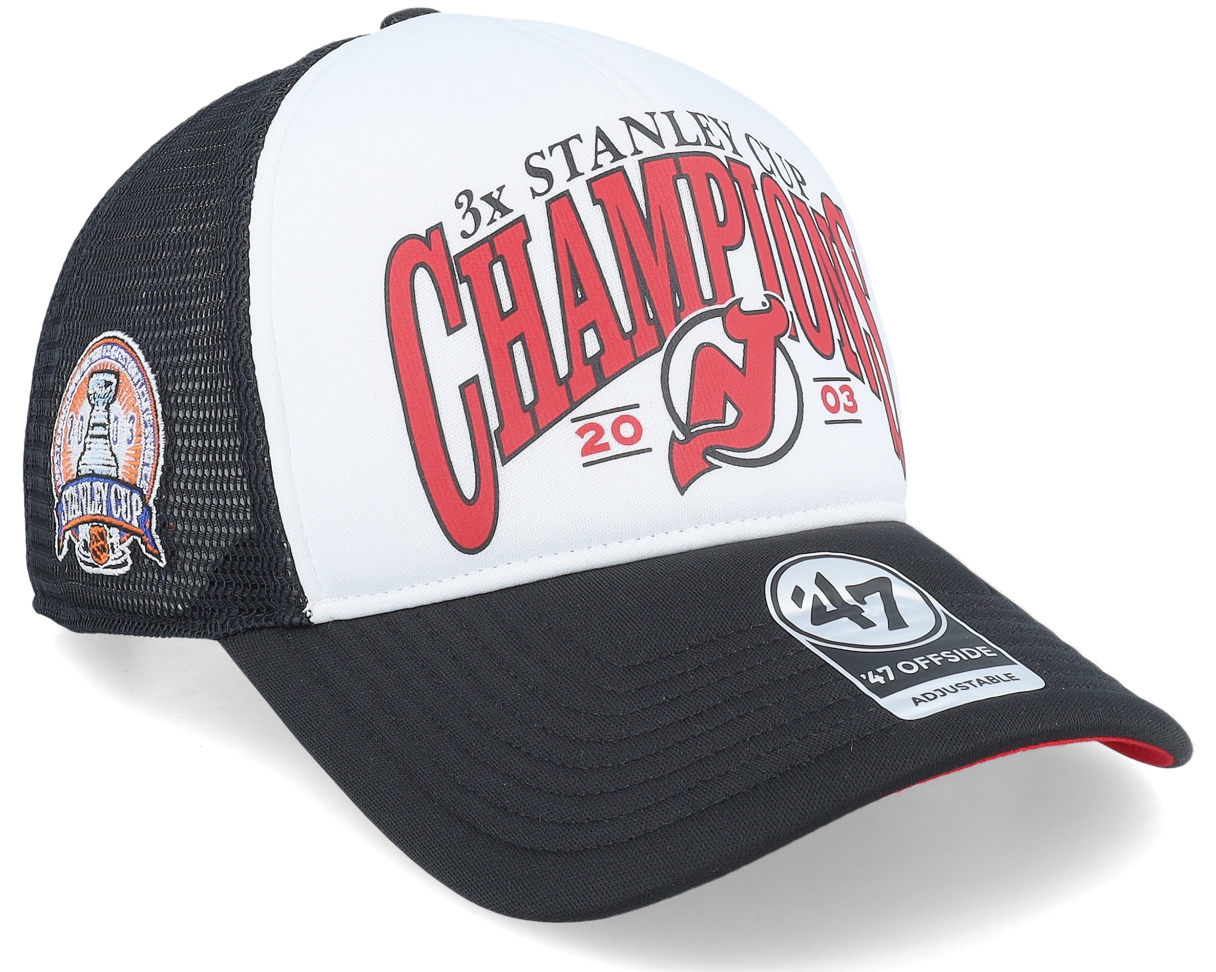 New Jersey Devils NHL Foam Champ Offside Dt Black Trucker - 47 Brand ...