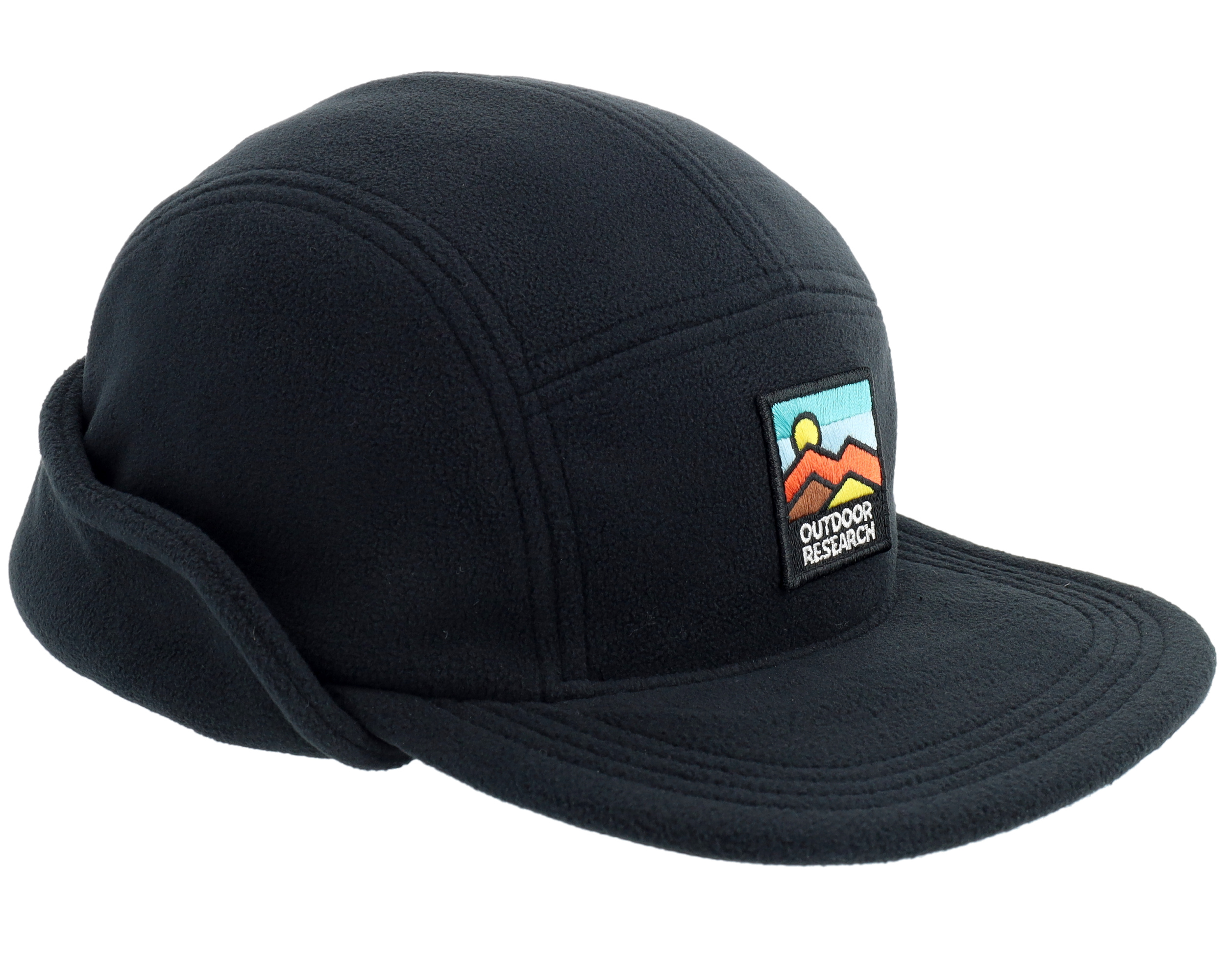 Howling Wind Fle Cap Black 5-Panel Earflap | Hatstore.ch